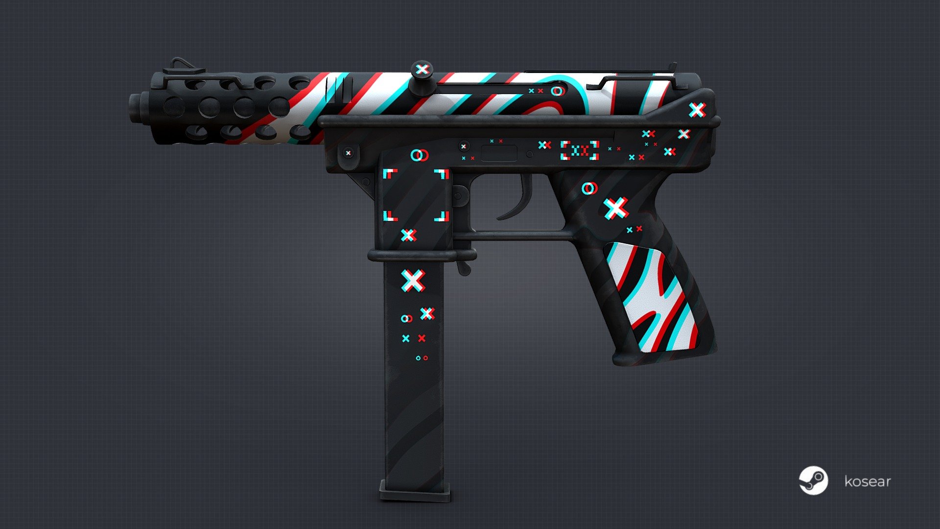 Tec-9 | Chromatic Aberration - Download Free 3D model by kosear ...