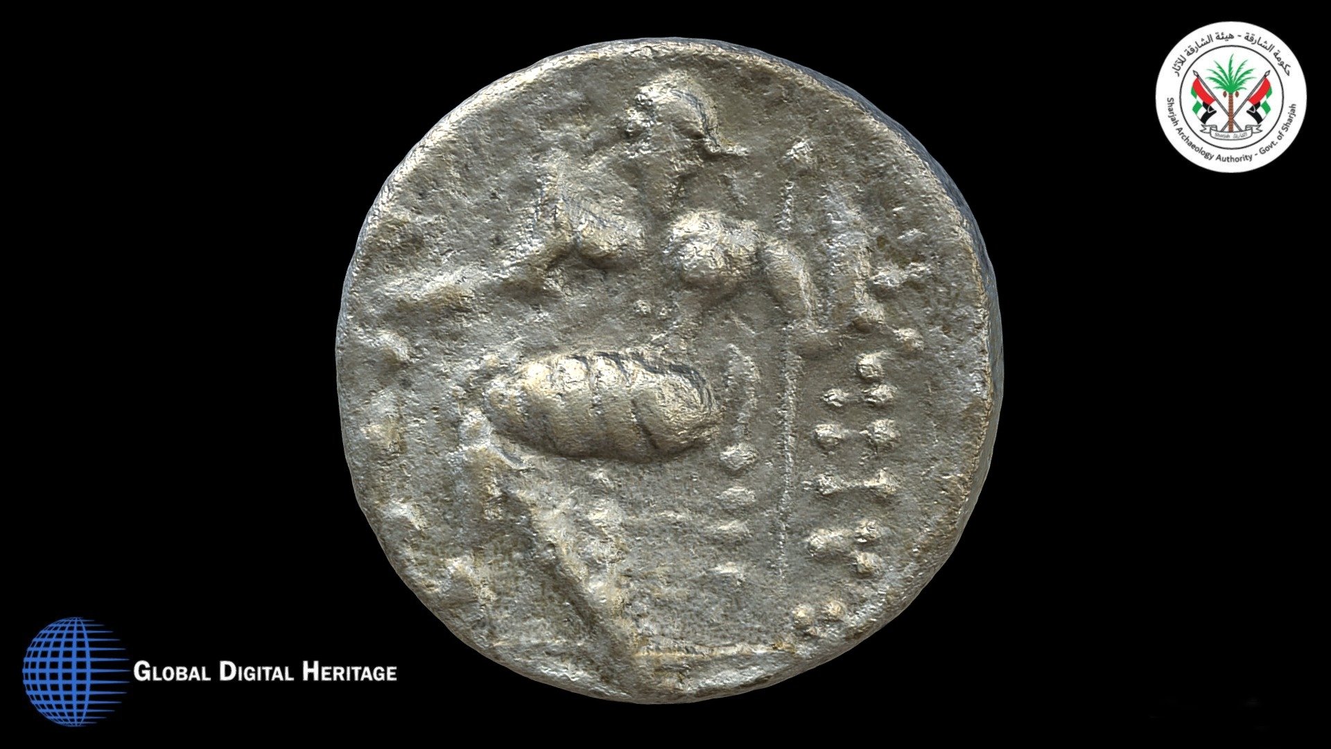 Pre-Islamic Silver Coin SAA138N - Download Free 3D model by Global ...