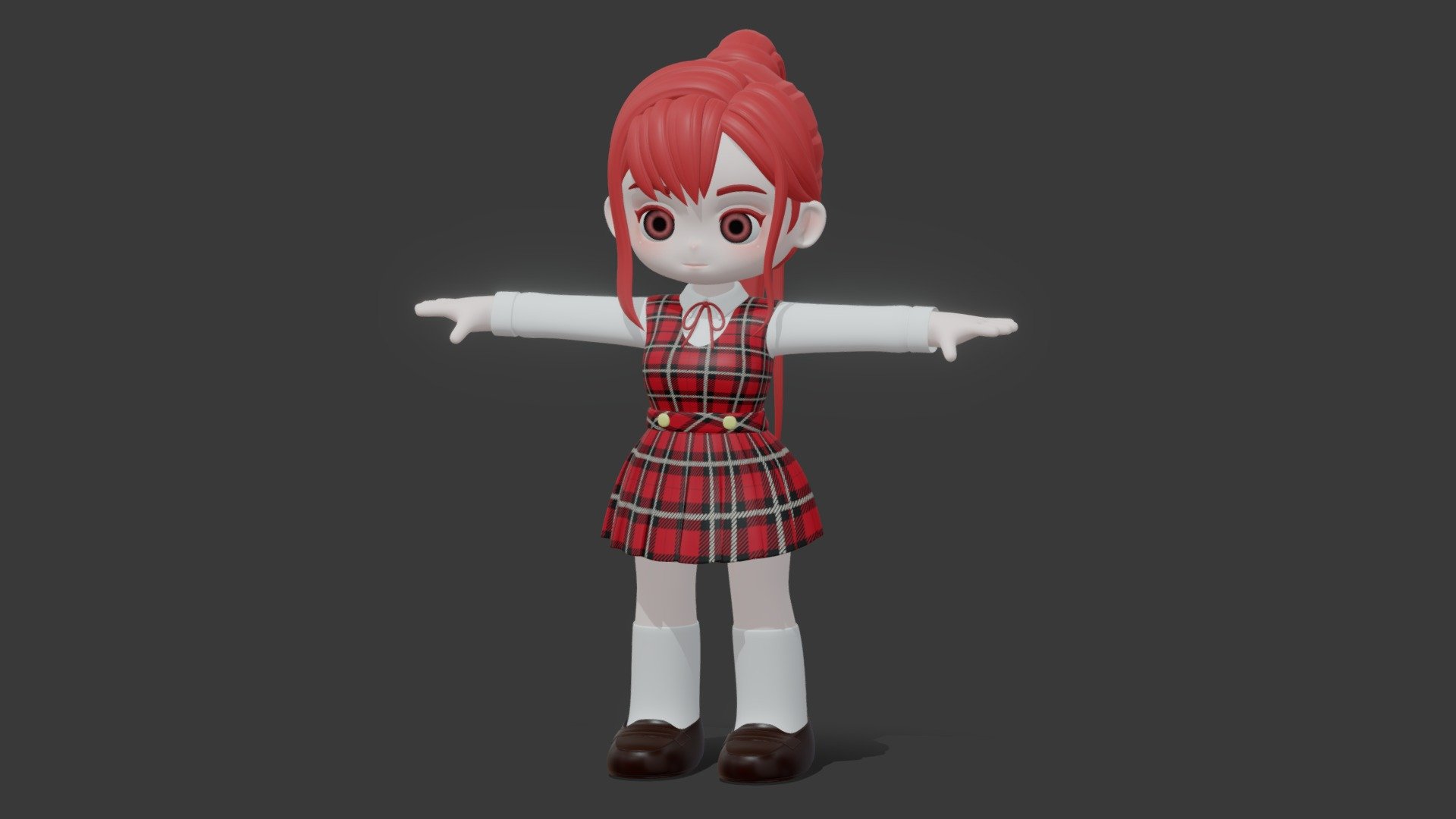 Chibi Japanese High School Girl - Buy Royalty Free 3D model by Minimoku ...