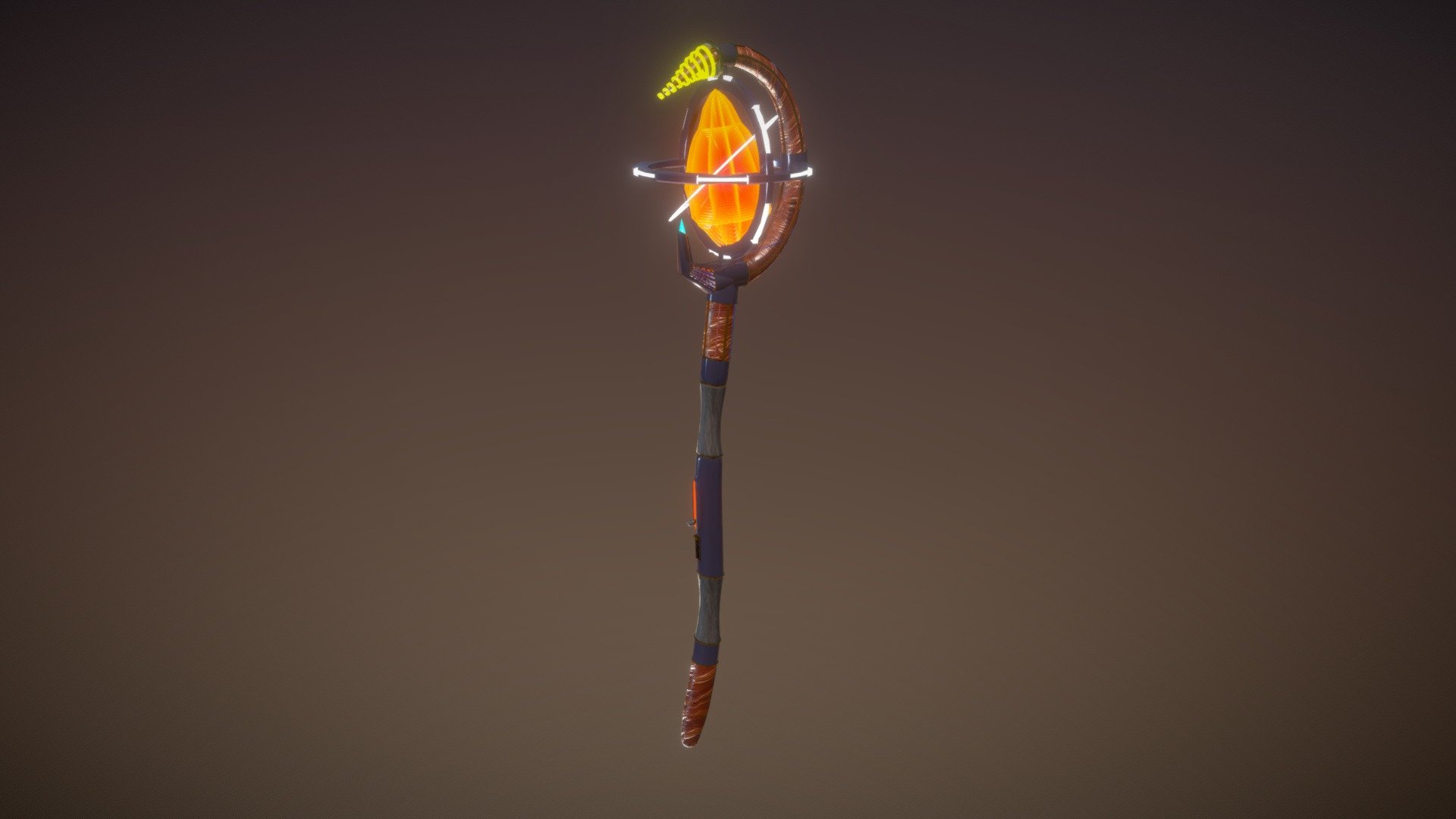 Cyber-Futuristic Staff - Download Free 3D model by KyleMan [40539f4] - Sketchfab