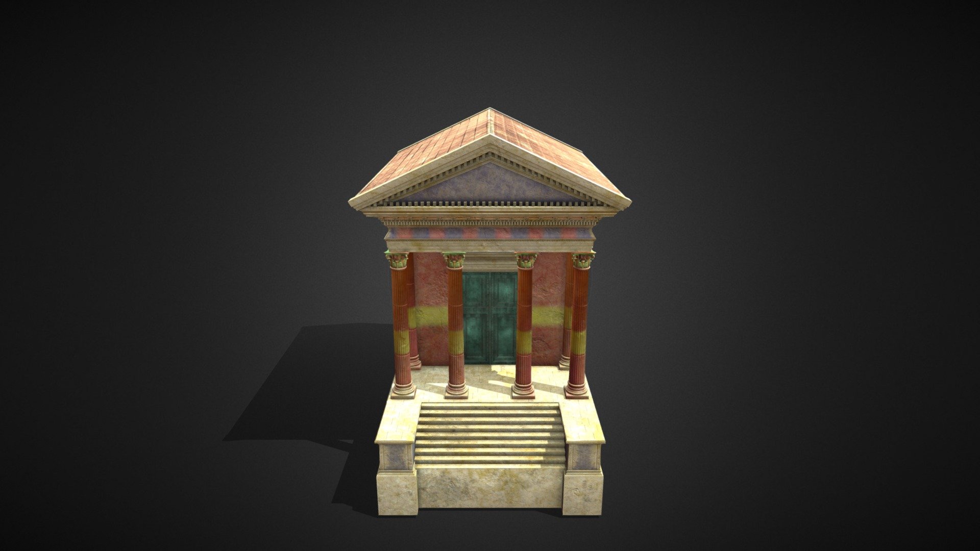 Roman Temple - 3D model by ThePotatoBread [405416c] - Sketchfab
