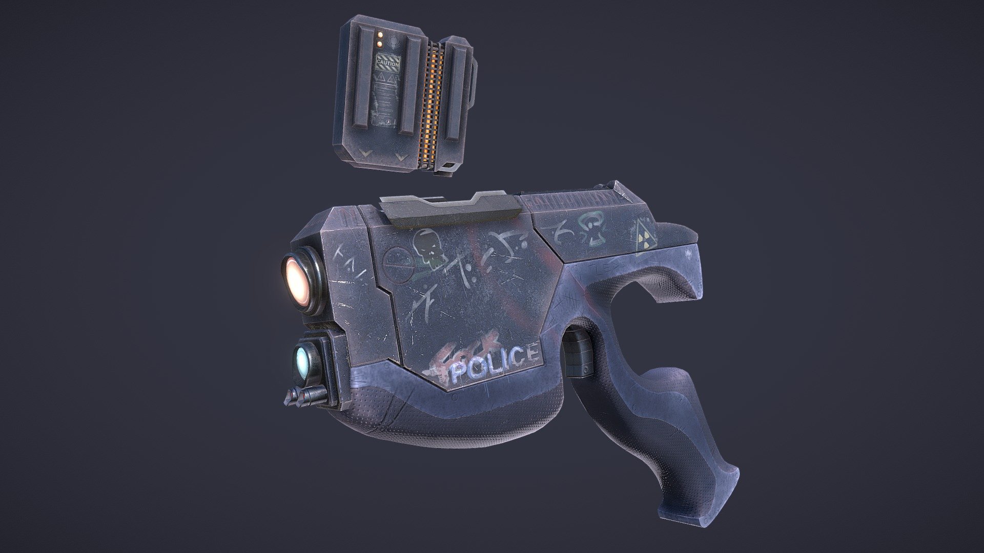 Sci-Fi Pulse Pistol - 3D model by Konrad Thomson (@konrad.thomson ...