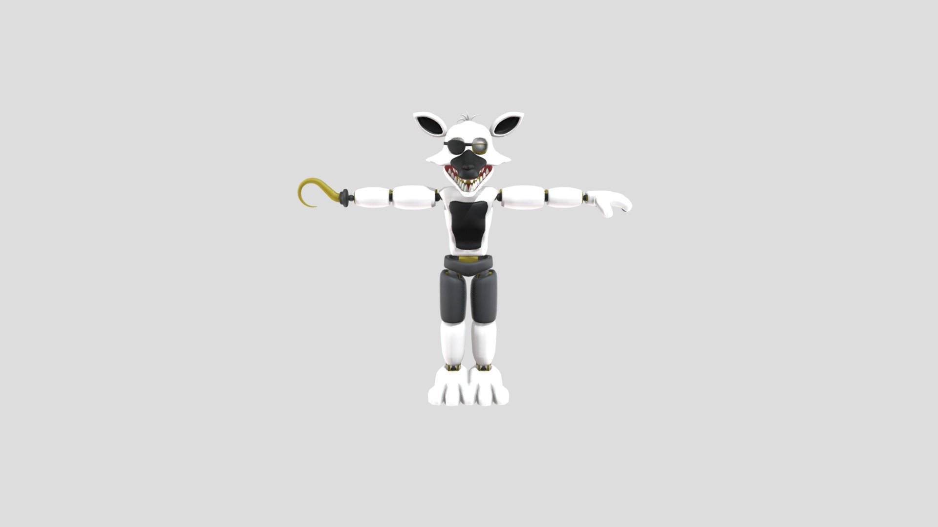 black and white foxy - Download Free 3D model by taishawnbrown6 ...