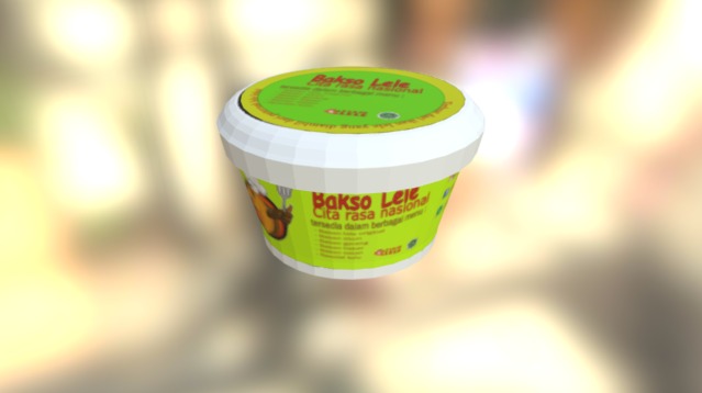 Packaging Design Bakso Lele - 3D model by Milkumil [4058770] - Sketchfab