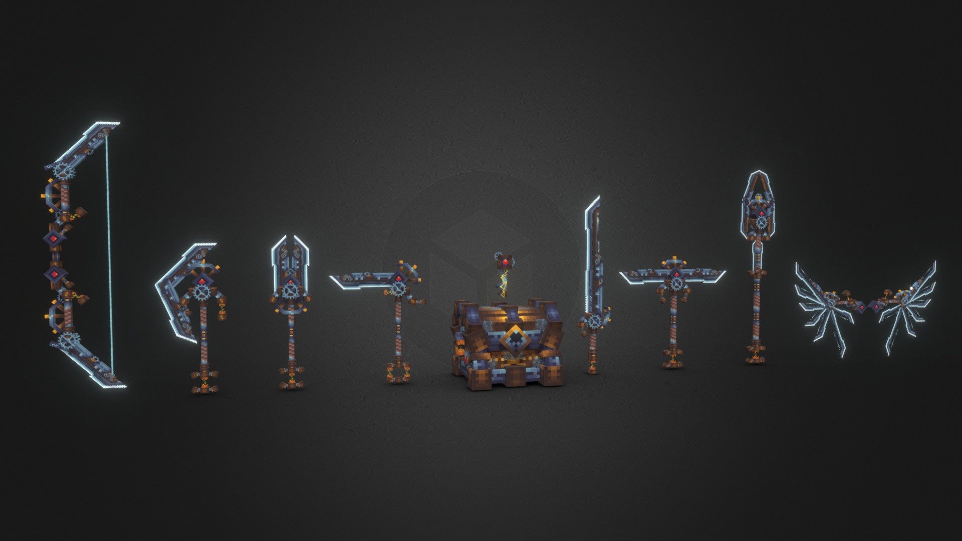 Broken Pack - 3D model by 3B STUDIO (@3BStudioMC) [4058a16] - Sketchfab