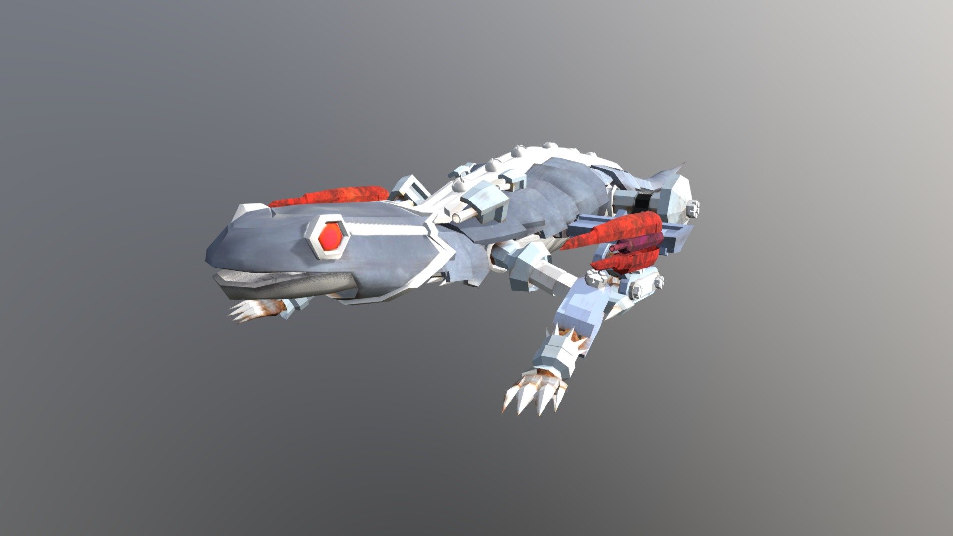 Mechage-Mech Lizard - Download Free 3D model by 島大祐_Shima Daisuke ...