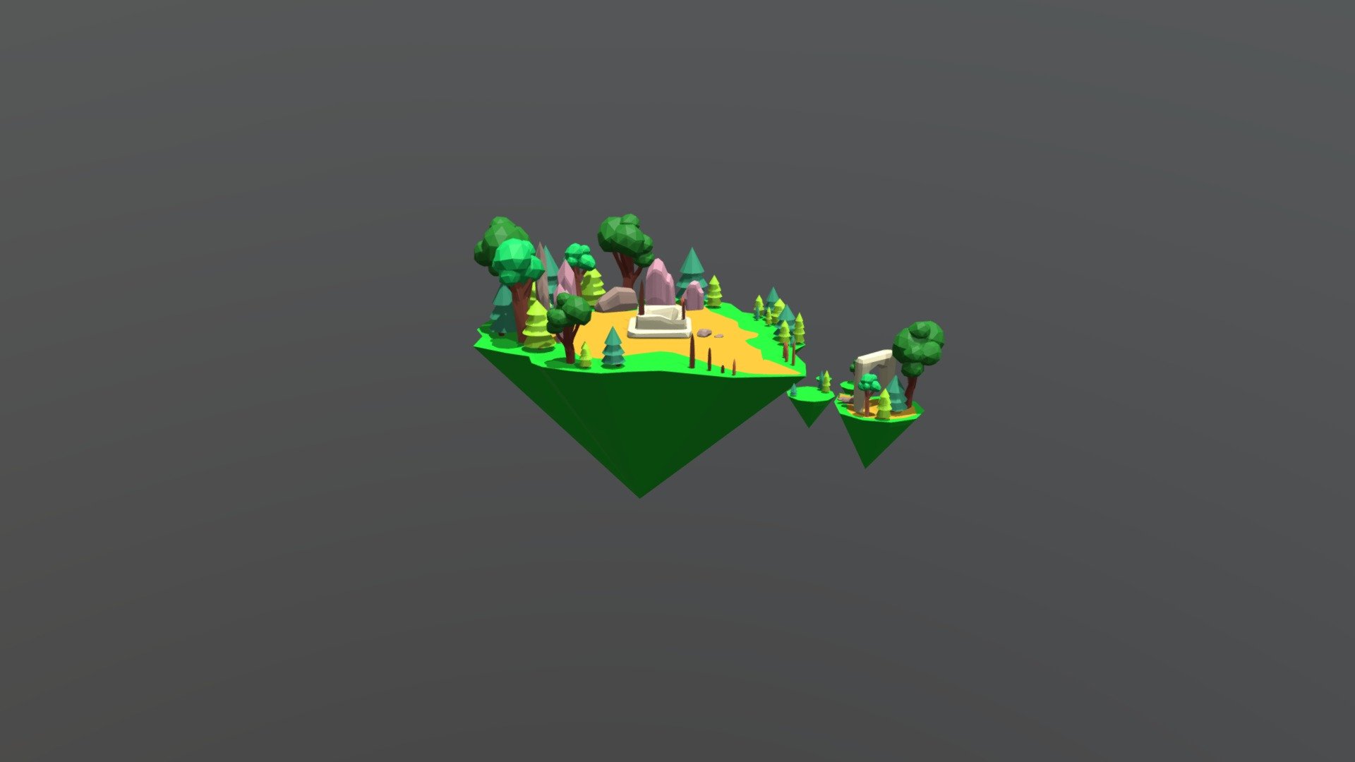 Island Low Poly - 3D model by darya1998fil [4059322] - Sketchfab