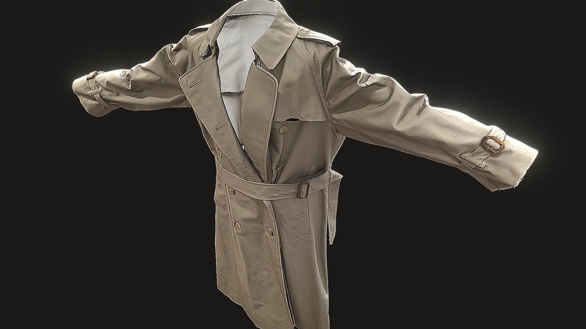 Vintage Coat ( 3D Scanned ) - Buy Royalty Free 3D model by chulhy (@ch ...