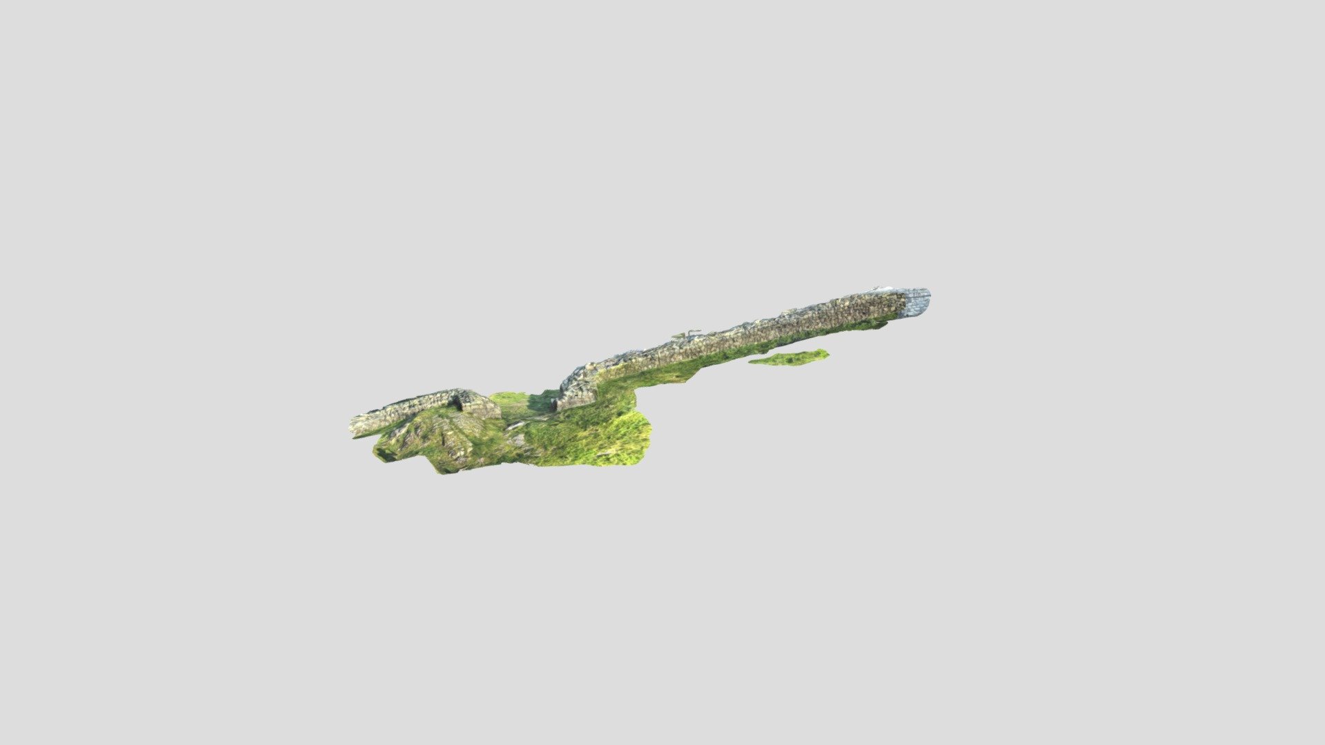 Hardknott Roman Fort - Section of Northwest Wall - Download Free 3D ...