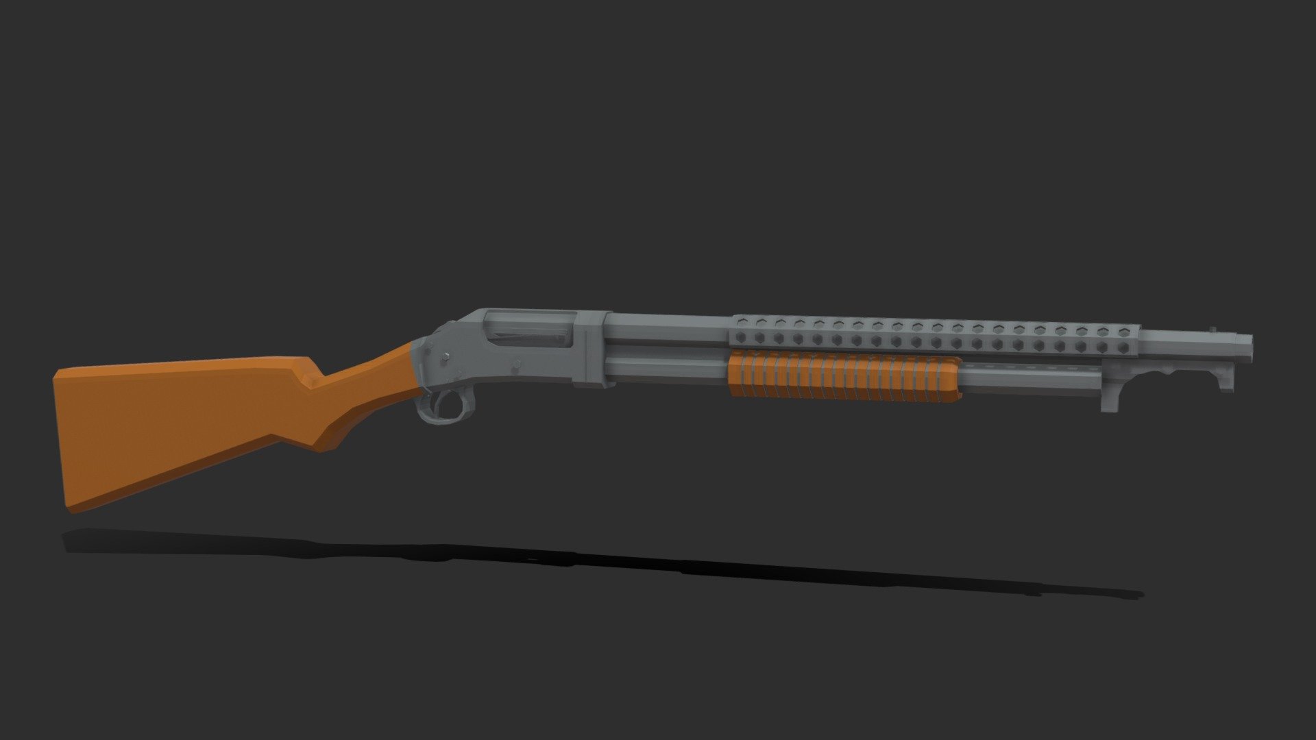 [Low Poly] M1897 Trench Gun - 3D model by ATAK (@FriendlyHoovy ...
