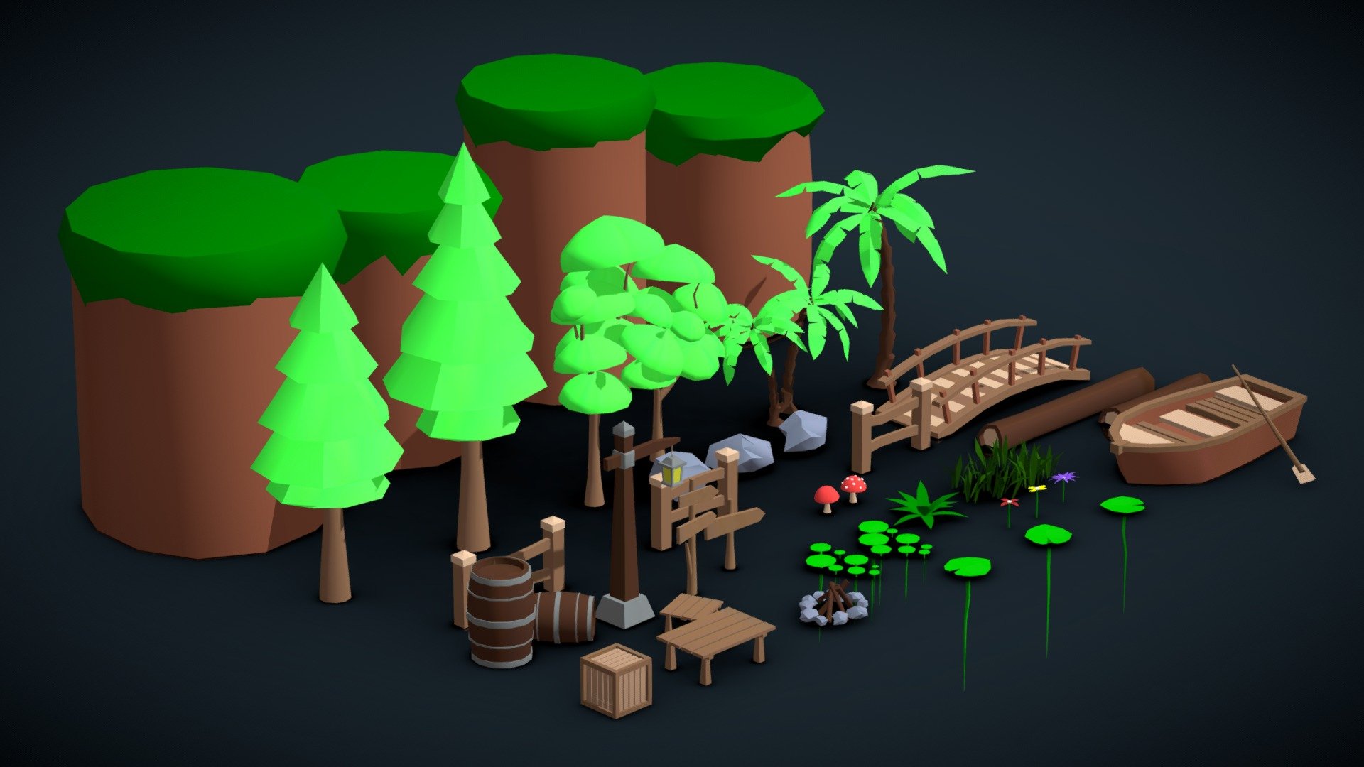 Low poly game asset pack - Buy Royalty Free 3D model by POLYSCAN ...