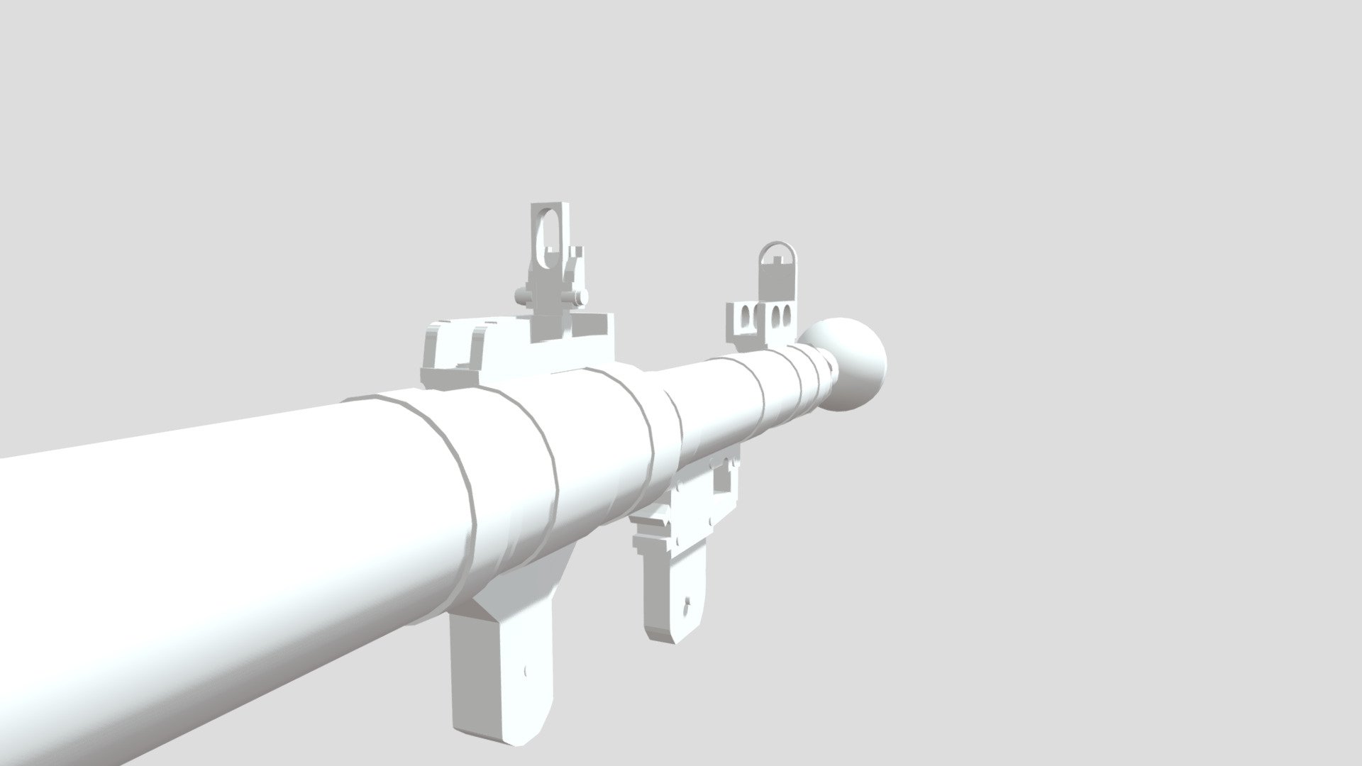 RPG-7 (Low poly, no textures) - 3D model by ReoPtitCerveau [4065f5a] - Sketchfab