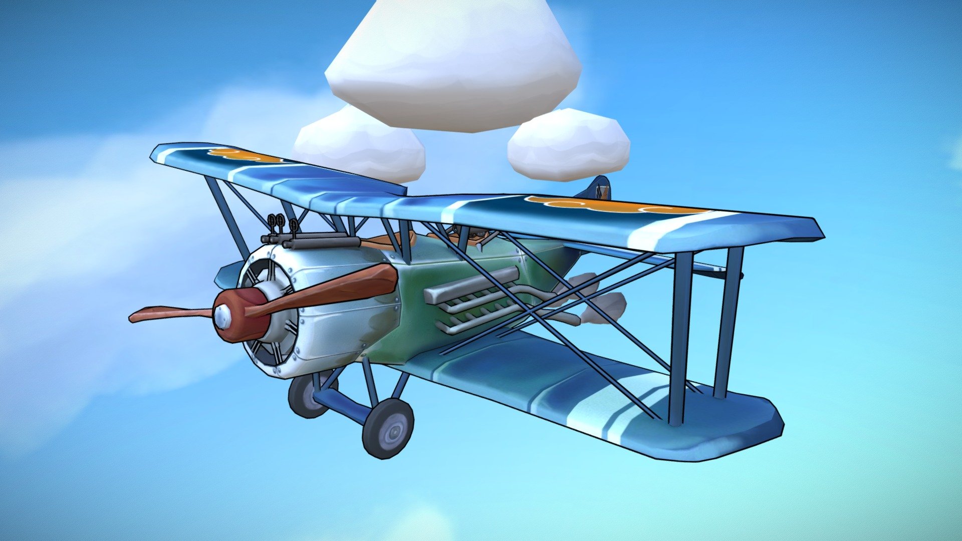 Stylized WW1 plane - Sopwith 1½ Strutter - Download Free 3D model by ...