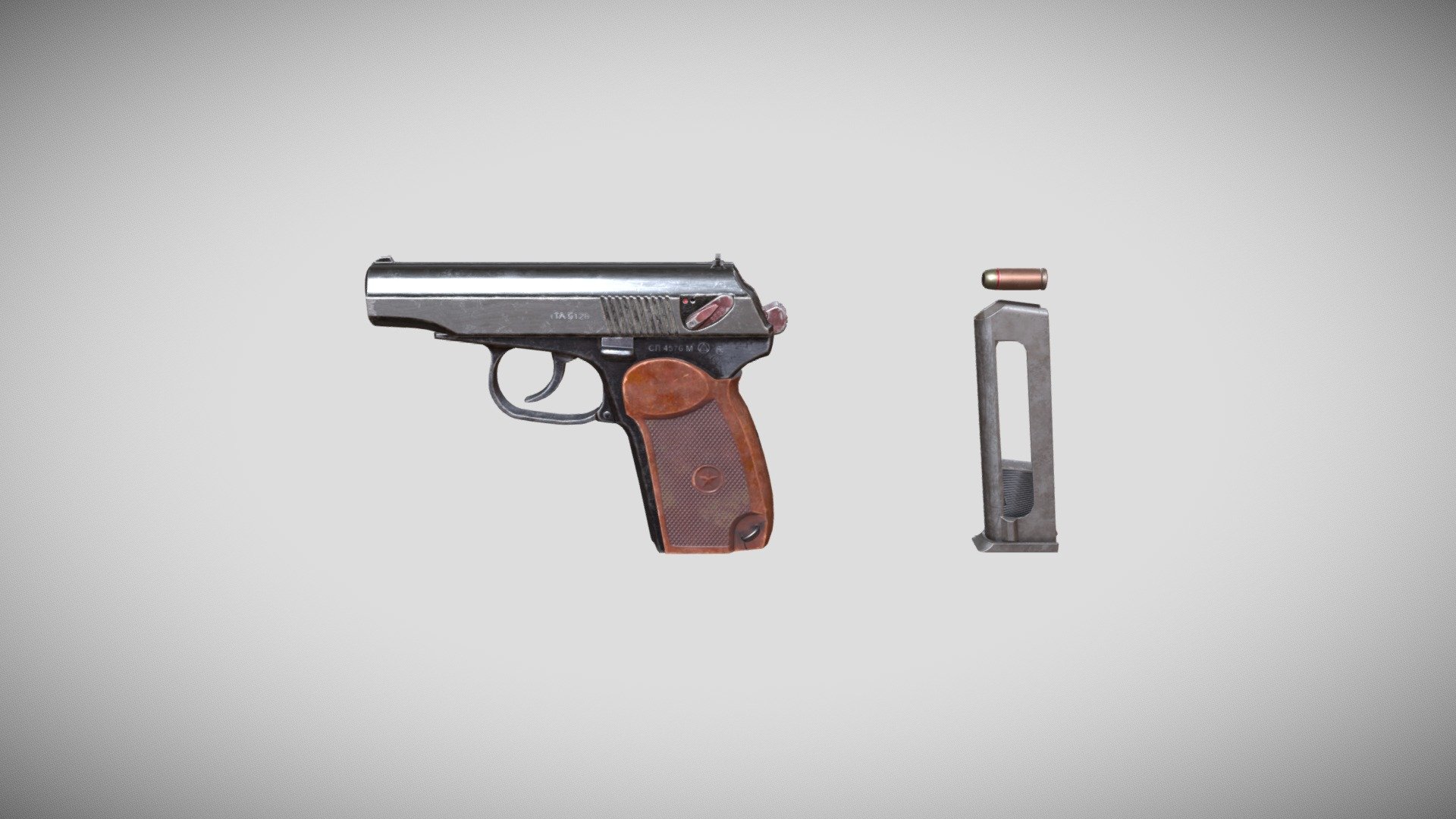 Makarov Pistol - 3D model by Arsenal295 [4069995] - Sketchfab