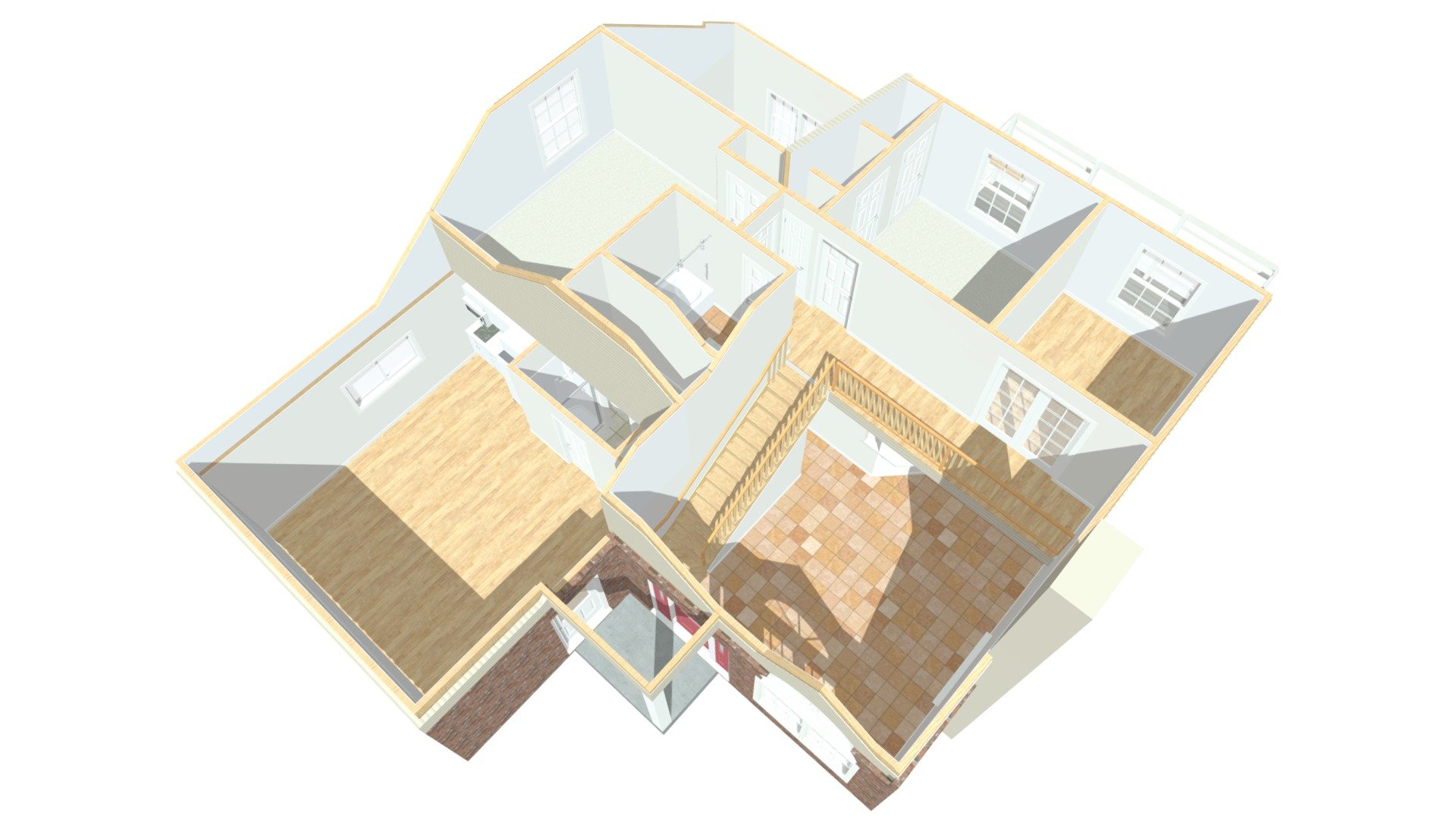 e-3 LARA PRELIM PLAN FLOOR 2 VIEW - 3D model by Pro Draft, Inc ...