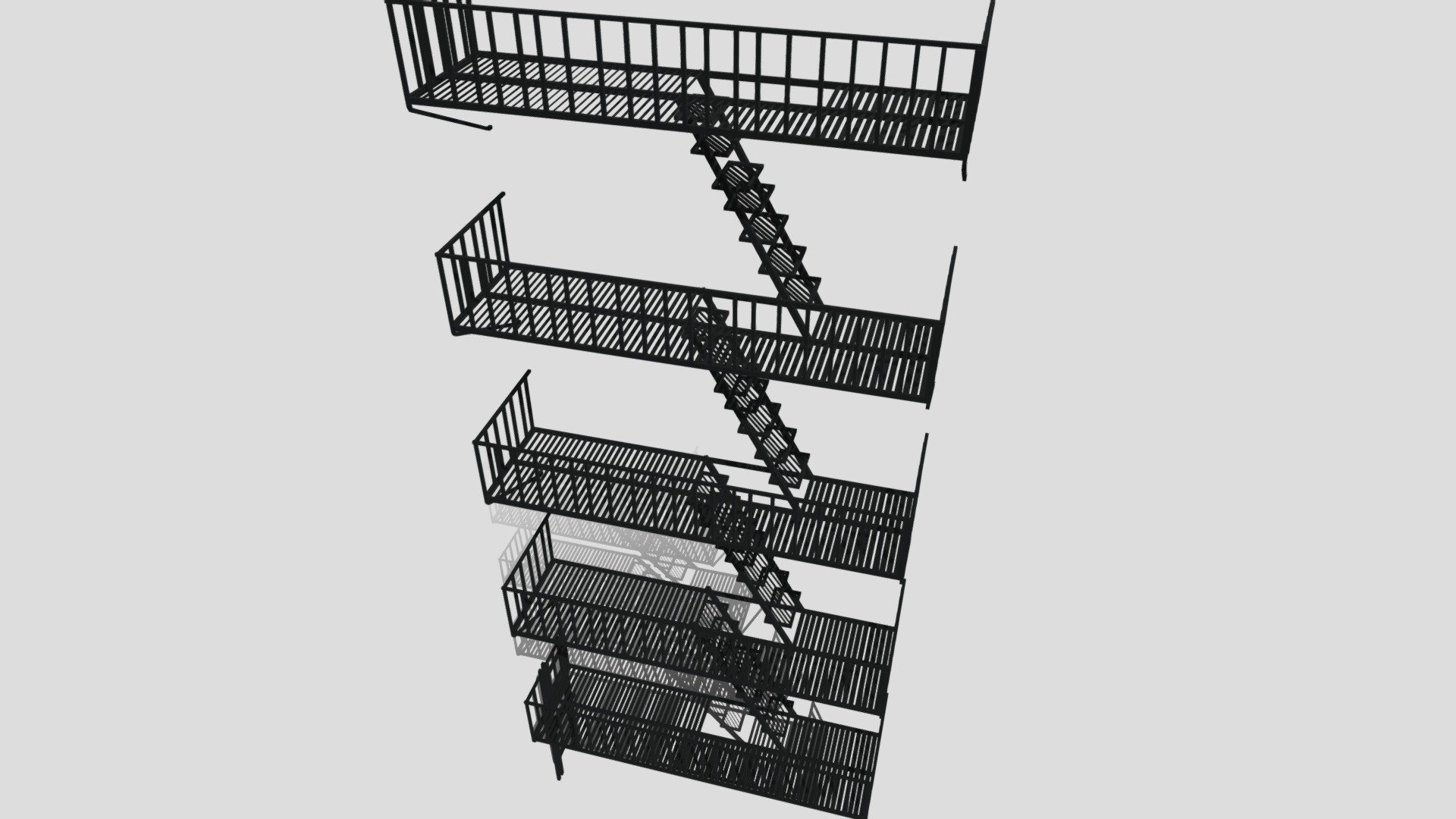 Fire Escape - Download Free 3D model by Kei (@kei_tannhauser) [406a58b ...