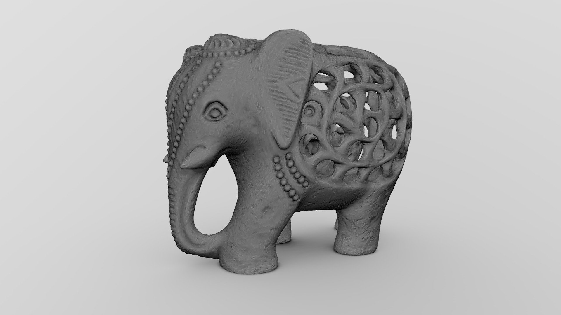 Carved Elephant 3D print [derivative] - Download Free 3D model by ...