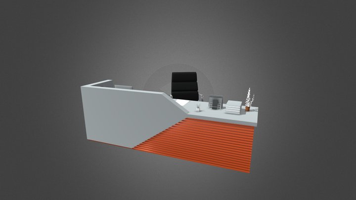 Reception Desk Stola 3d Model Formfonts 3d Models Spaulding Bar Stool