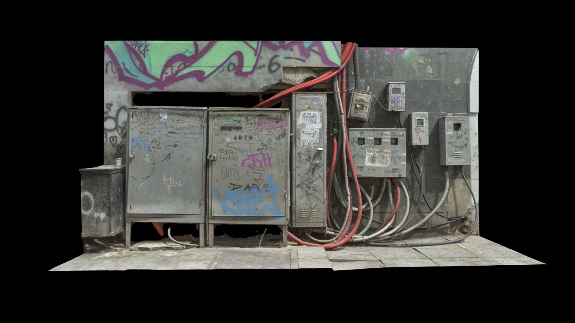Street Electric Boxes #2 - 3D model by extinctionfactory [406bb02 ...