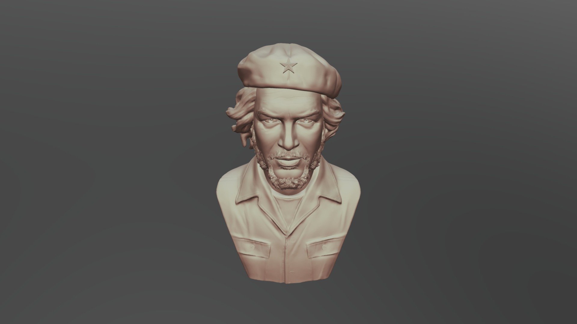 Che Guevara 3D Portrait Sculpture 3D print model - Buy Royalty Free 3D ...