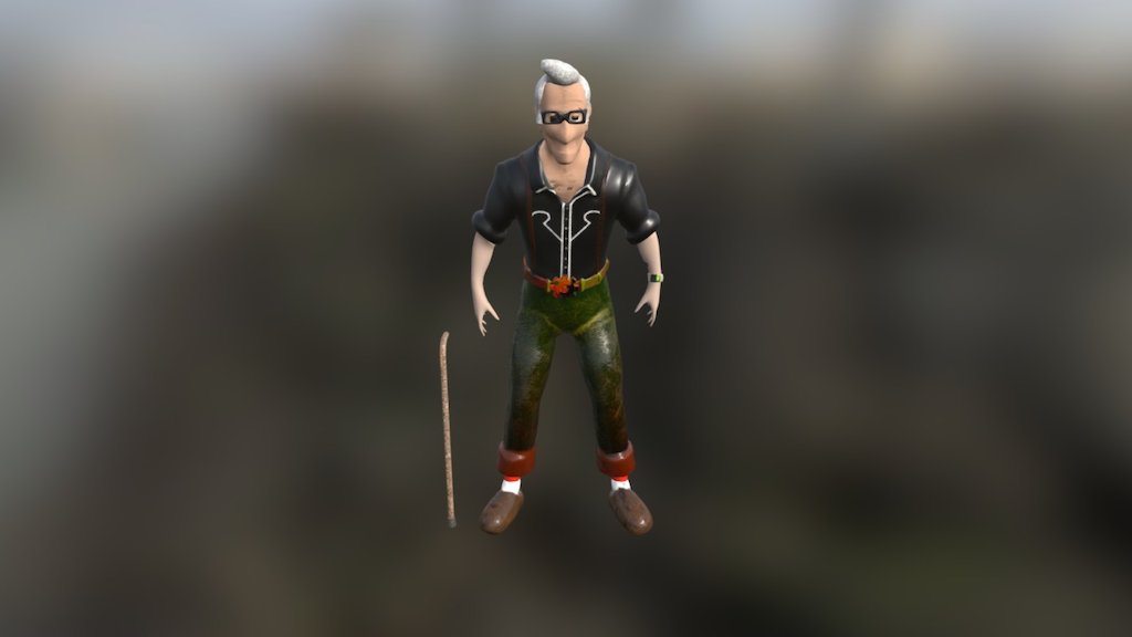 Old Man Animated - 3D model by Shaun_Wing [406dd7e] - Sketchfab