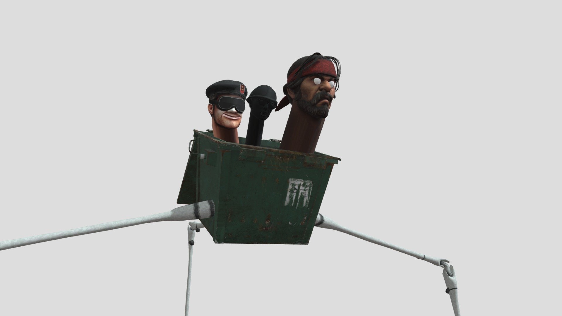 Skibid Trash Spider - Download Free 3D model by j (@gmanfromhl2 ...