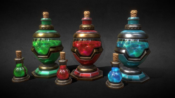 Vial 3D models - Sketchfab