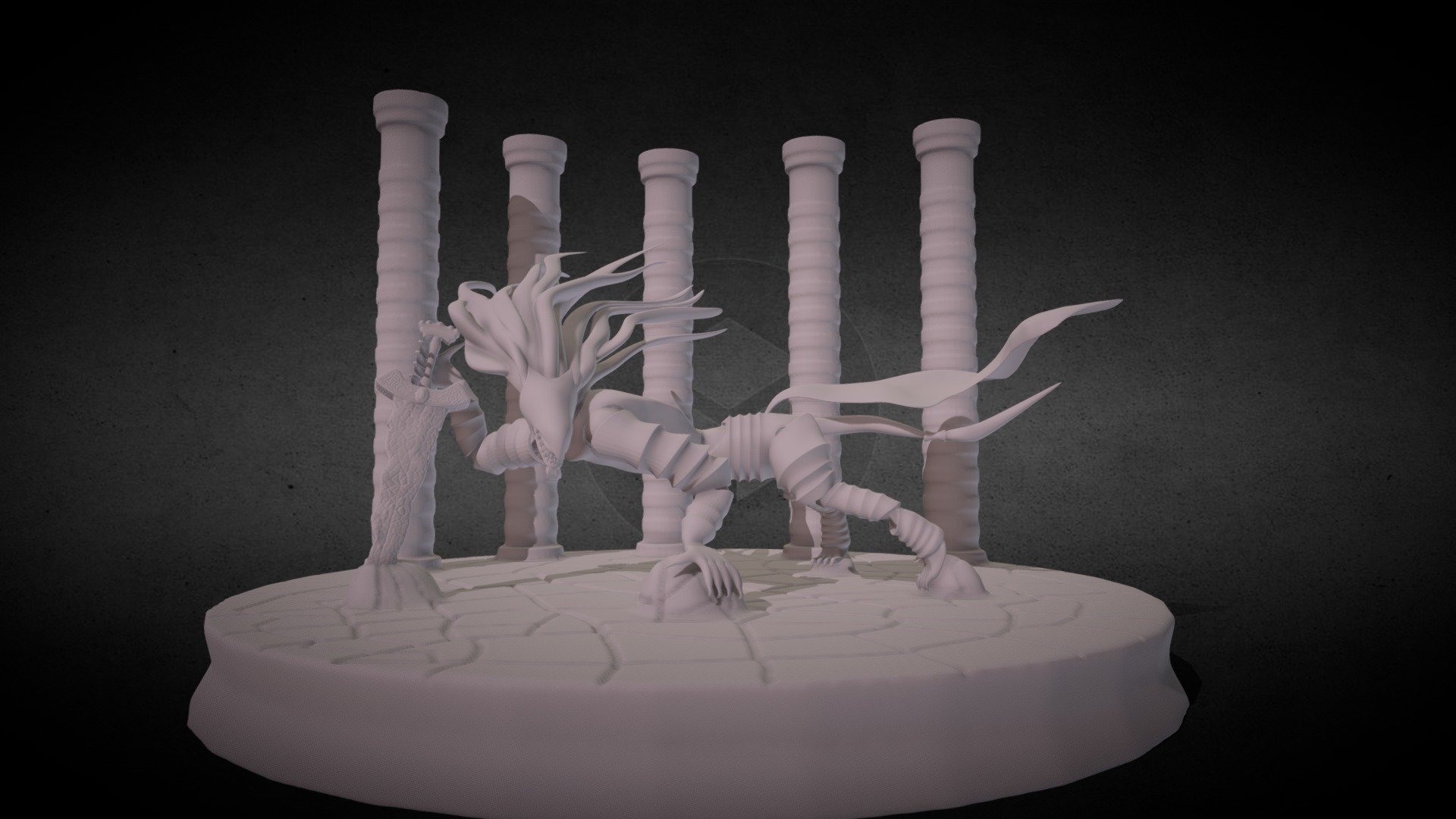 Maliketh, The Black Blade - Download Free 3D model by PatMat ...
