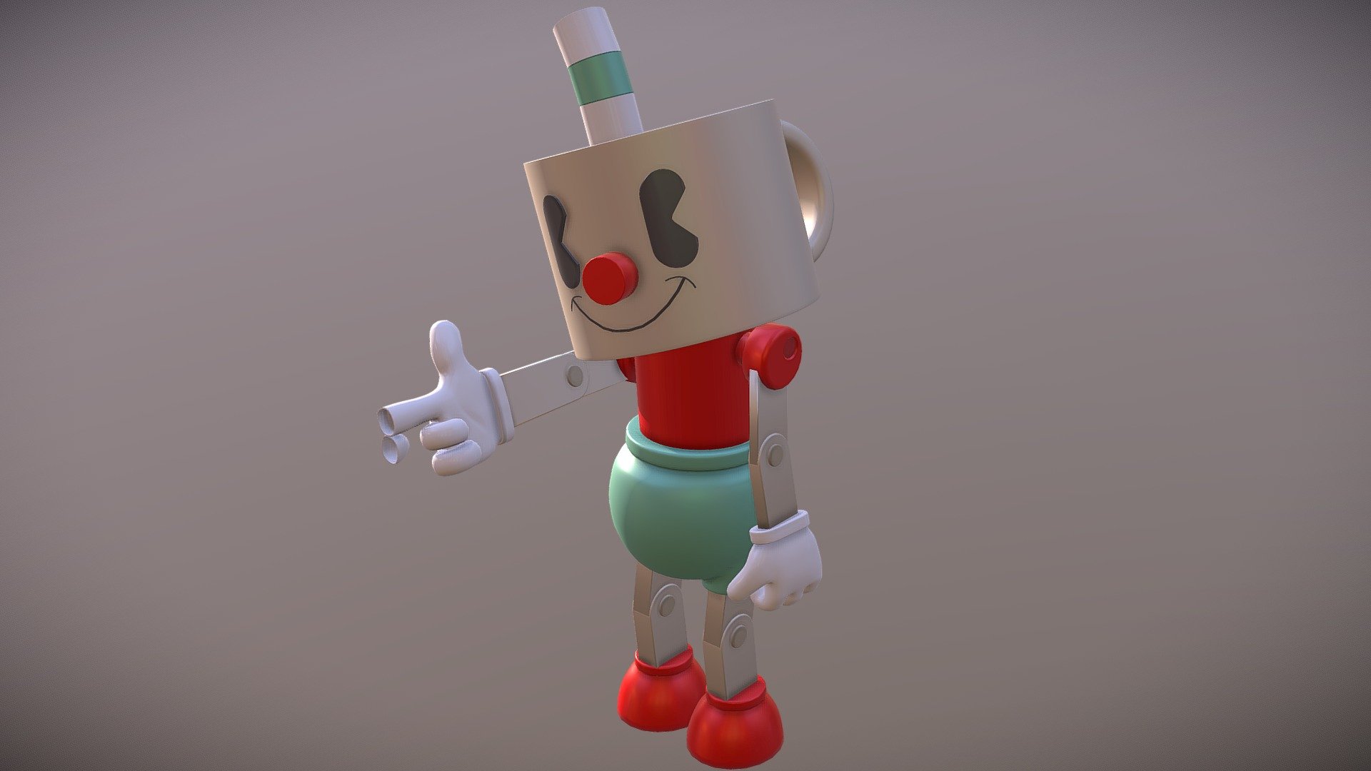 Cuphead- Wood Cuphead - 3D model by CristalGart [407108c] - Sketchfab