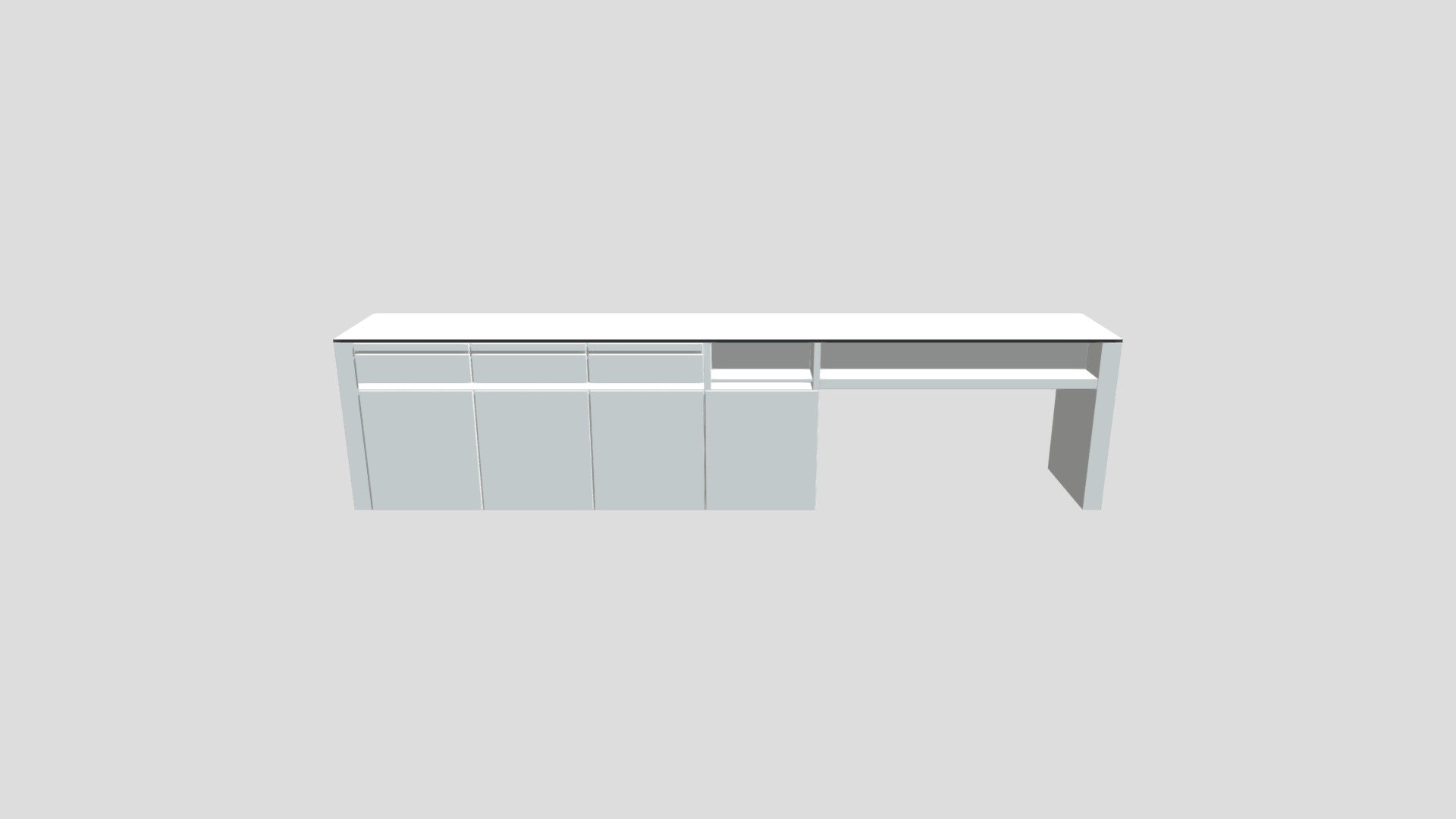 Table Counter - Download Free 3D model by Helper ASYNC MODEL ...