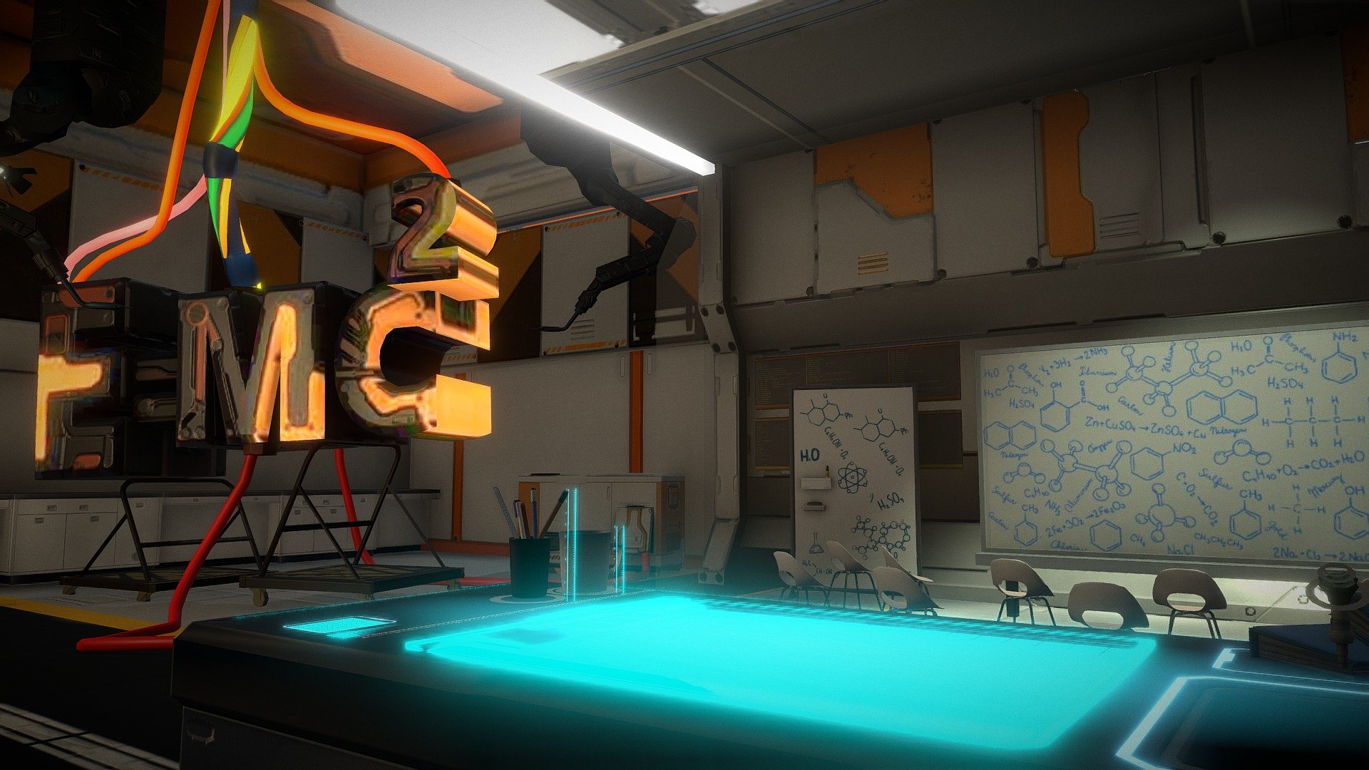 Science lab - 3D model by 一宇橙數位設計 (@ouorange) [40728c9] - Sketchfab
