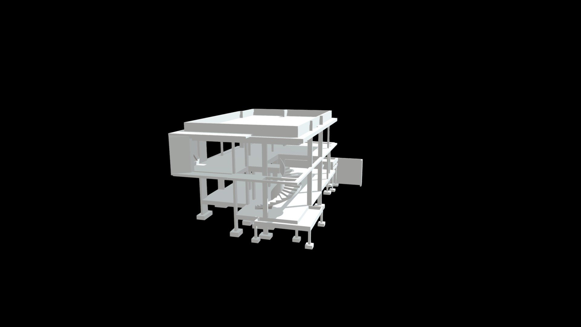 Casa 87 estrutura - Vista 3D - {3D} - Download Free 3D model by ...