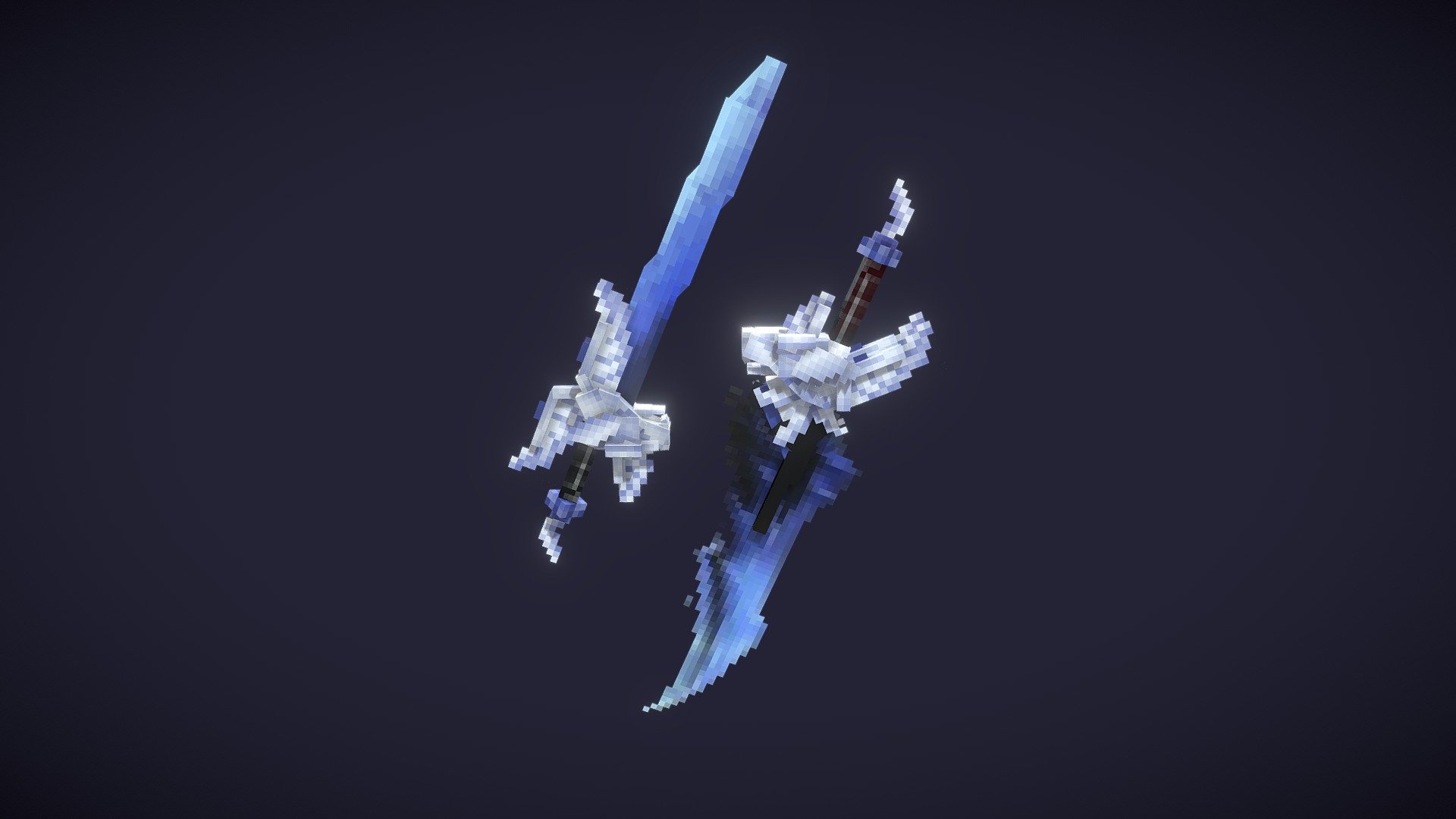 Two eagles - Swords [FREE] - 3D model by IBARYSTA [4074e26] - Sketchfab
