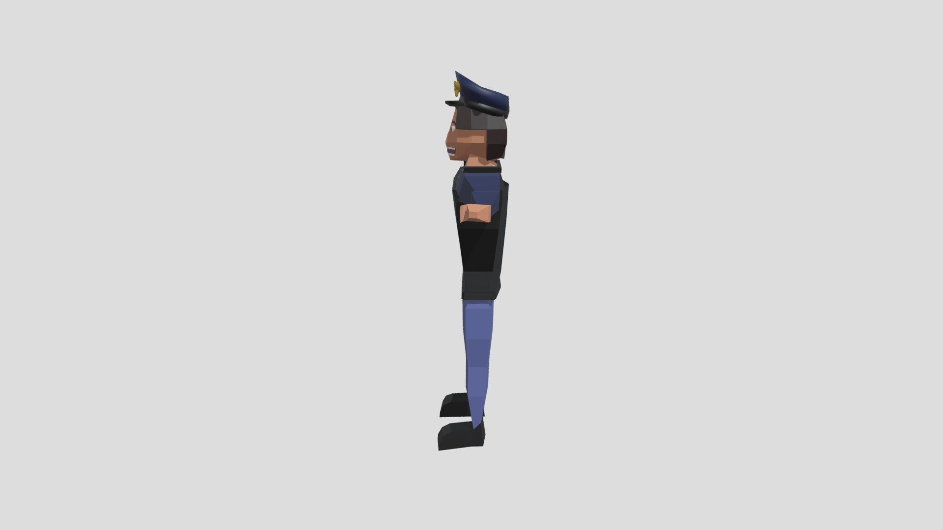Low-poly Policeman - 3D model by SordidDuck [4075497] - Sketchfab