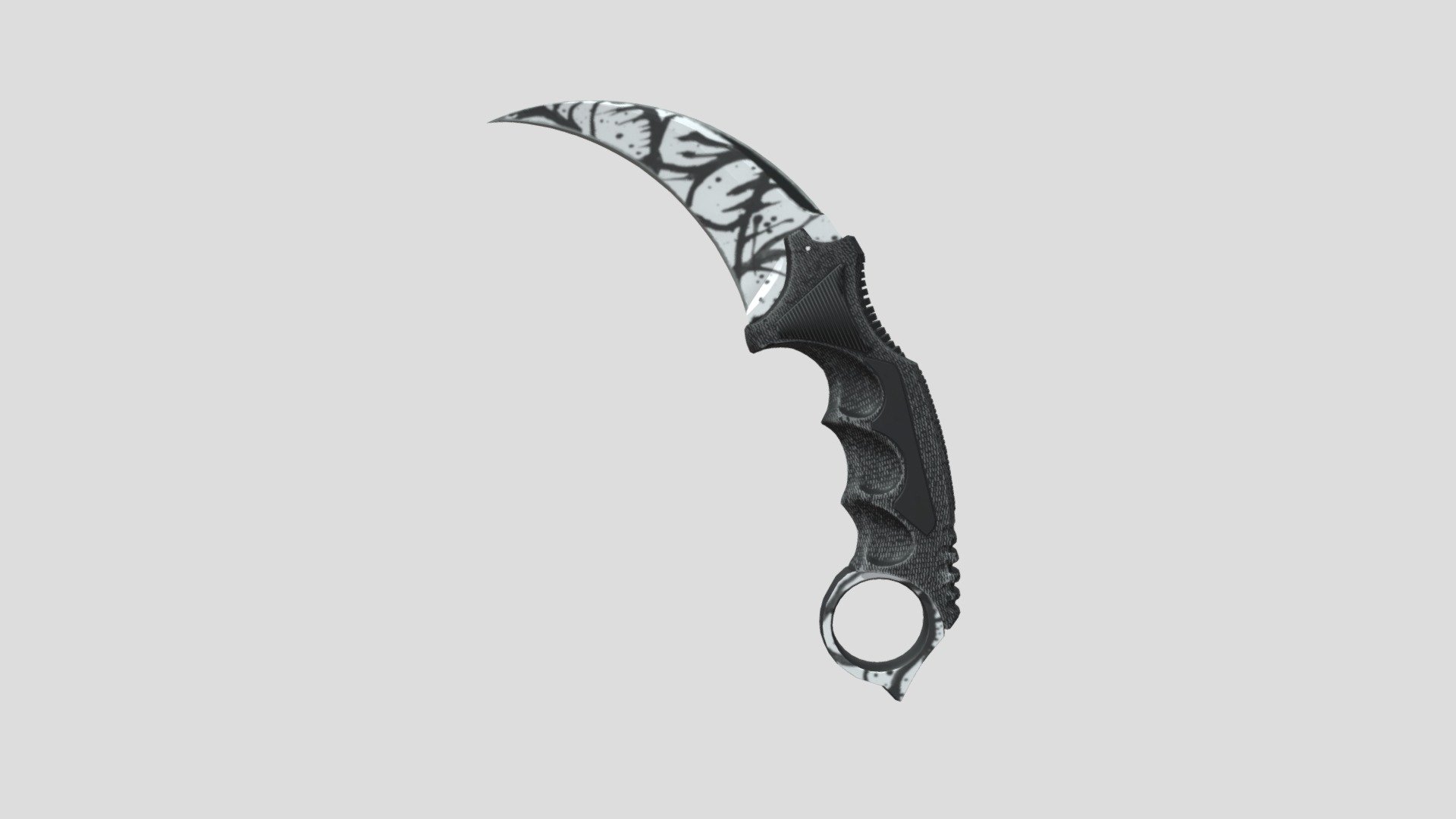 Karambit Black/Redblood - 3D model by DNKira [4077727] - Sketchfab