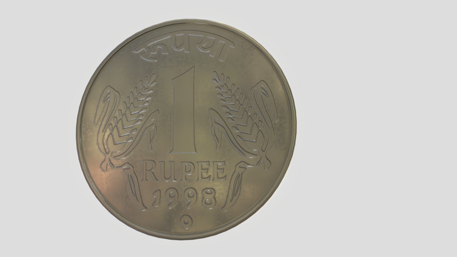 Indian One Rupee Coin - 3D model by Arun SV (@Arunsvfx) [40781e1 ...