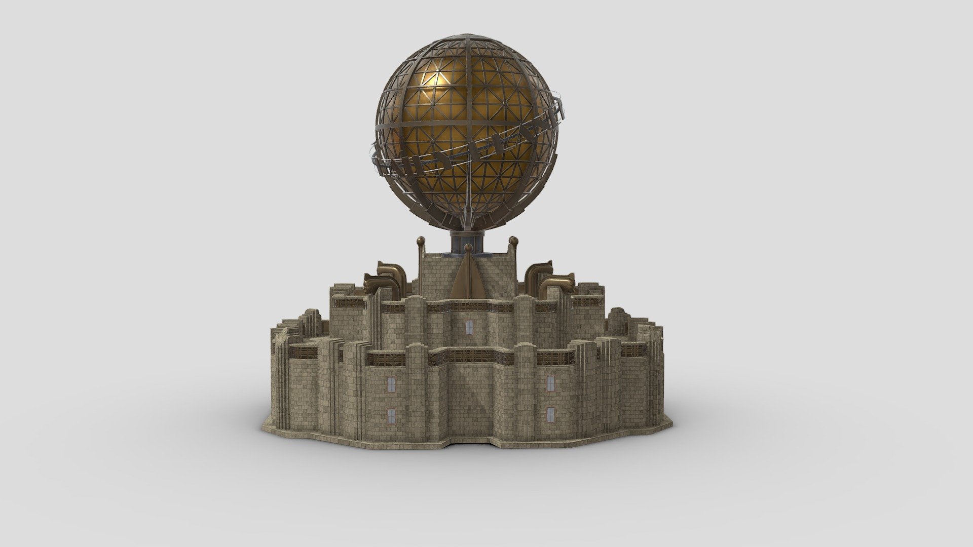 Daily Planet building - 3D model by sihab2 [4078527] - Sketchfab