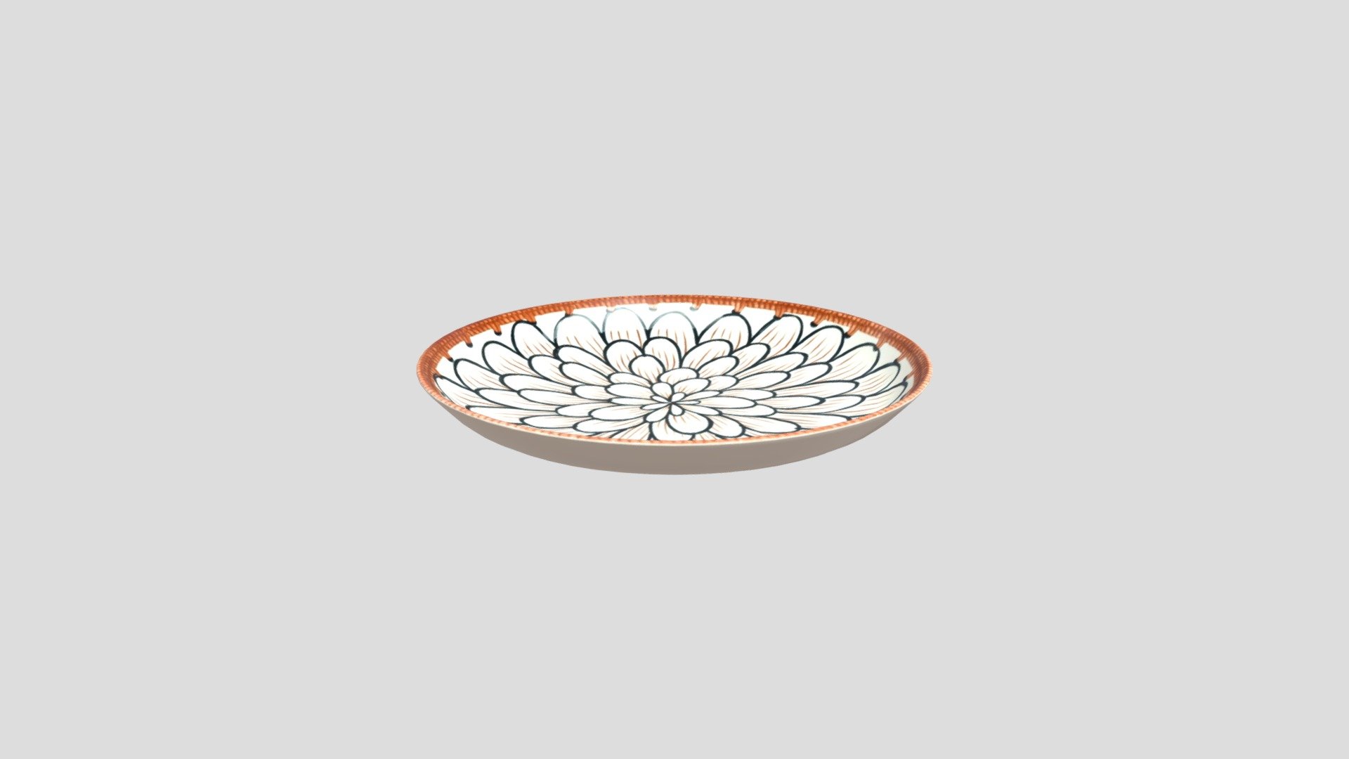 Textured Plate - 3D model by 3Dmenu [4079553] - Sketchfab