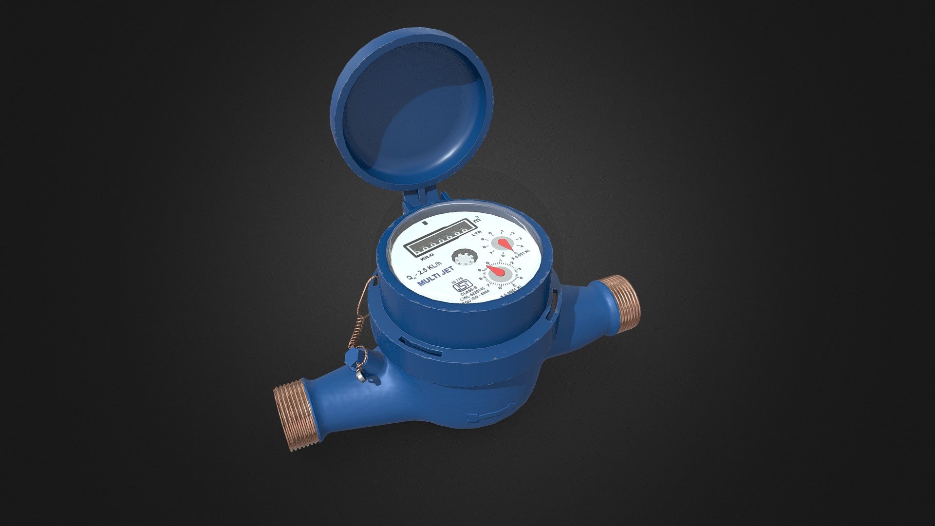 Water Meter - Buy Royalty Free 3D model by ChakkitPP [407a7b9 ...