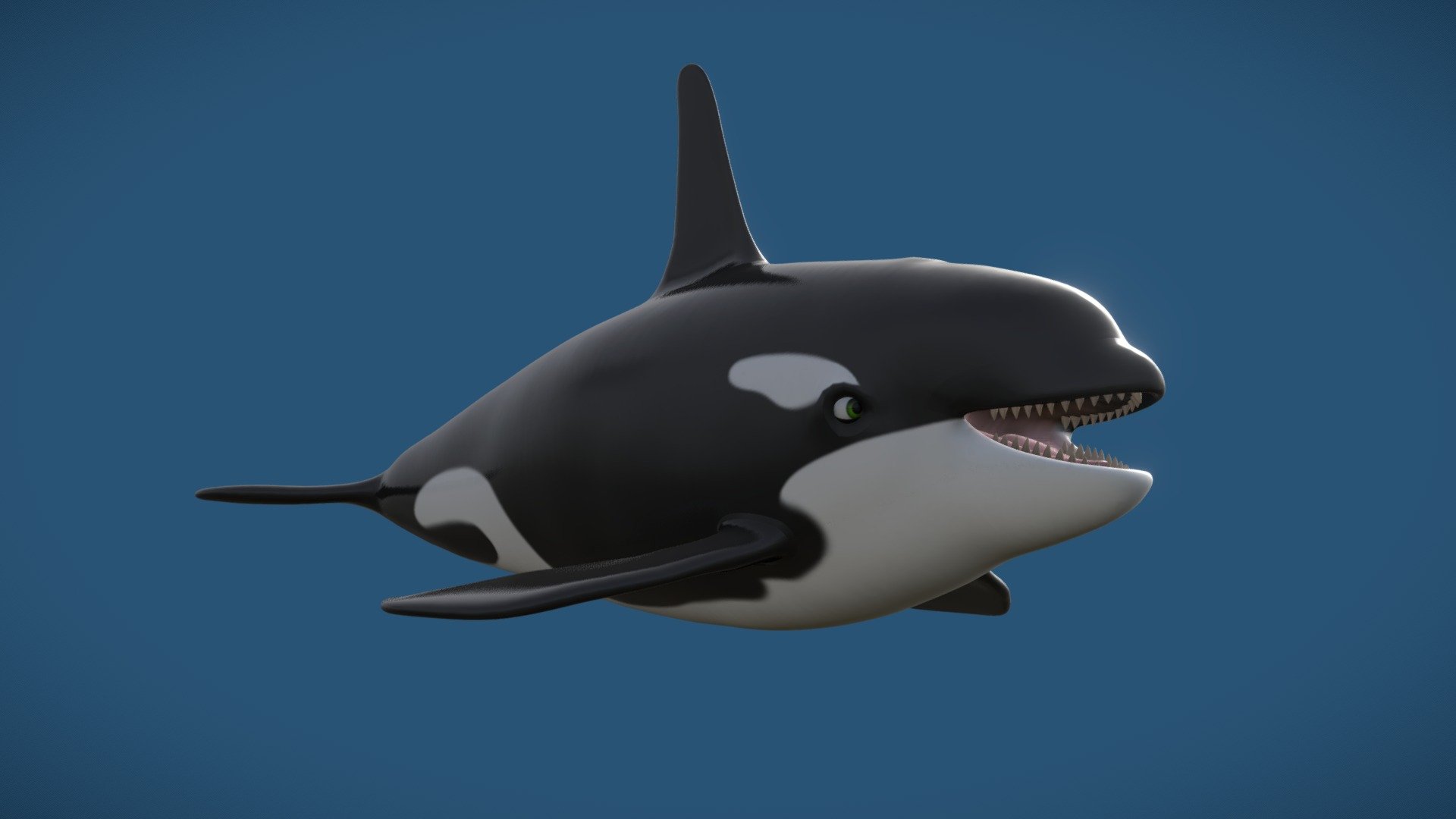 Cartoon Killer Whale Orca - Buy Royalty Free 3D model by dquintino ...