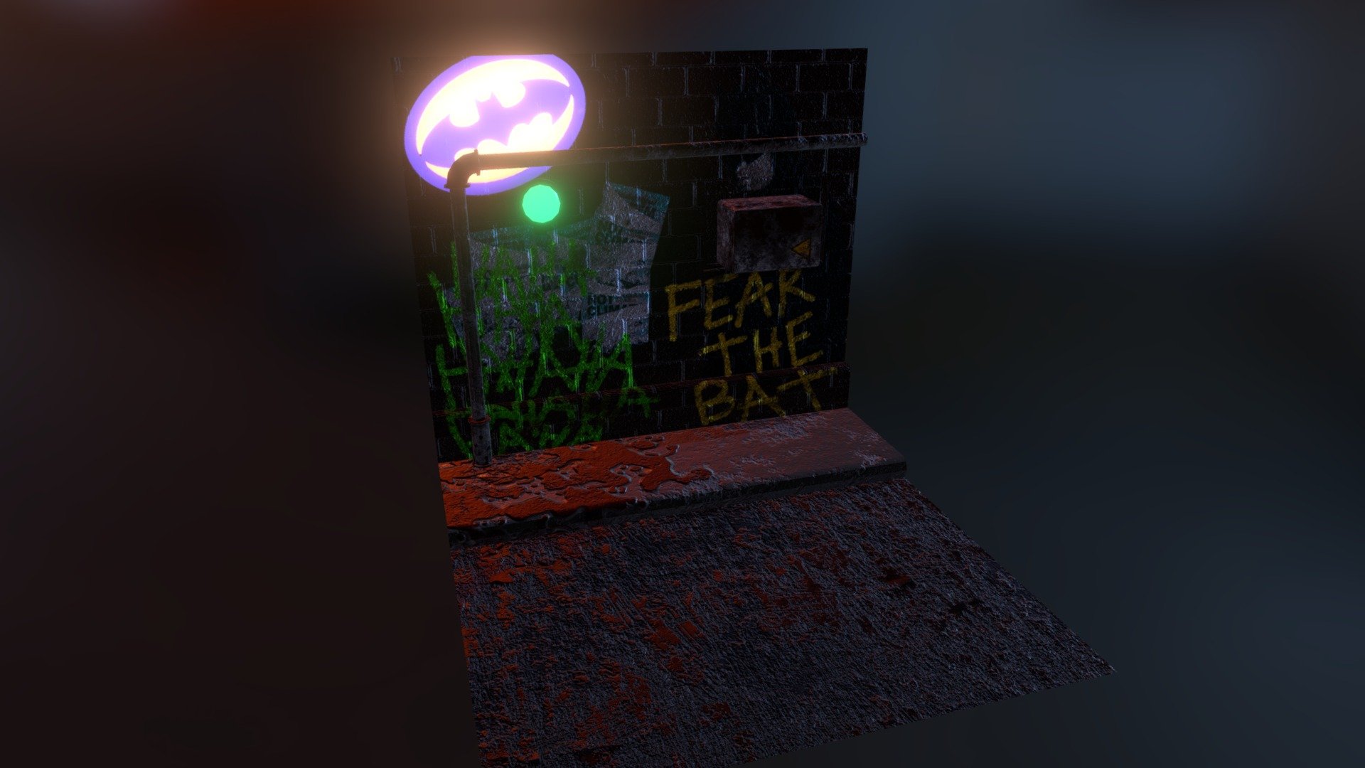 Alley - 3D model by Josie_Calderone [407b995] - Sketchfab