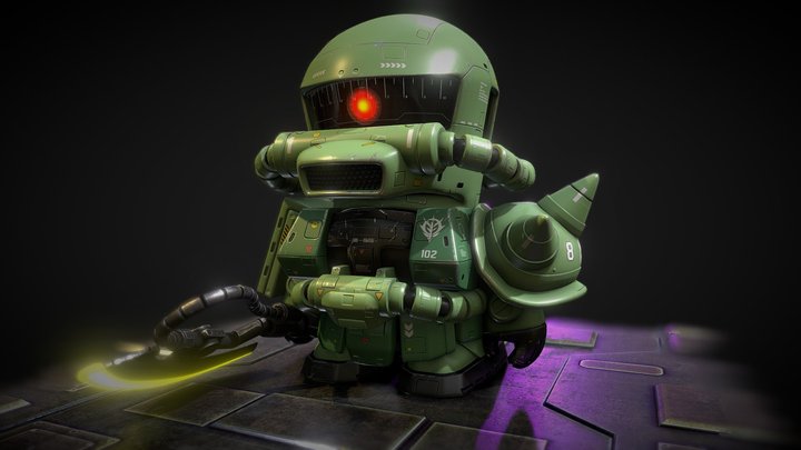 Zaku 3D models - Sketchfab
