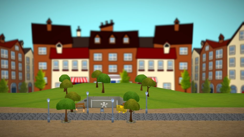Park - 3D model by danfeber [407df5c] - Sketchfab