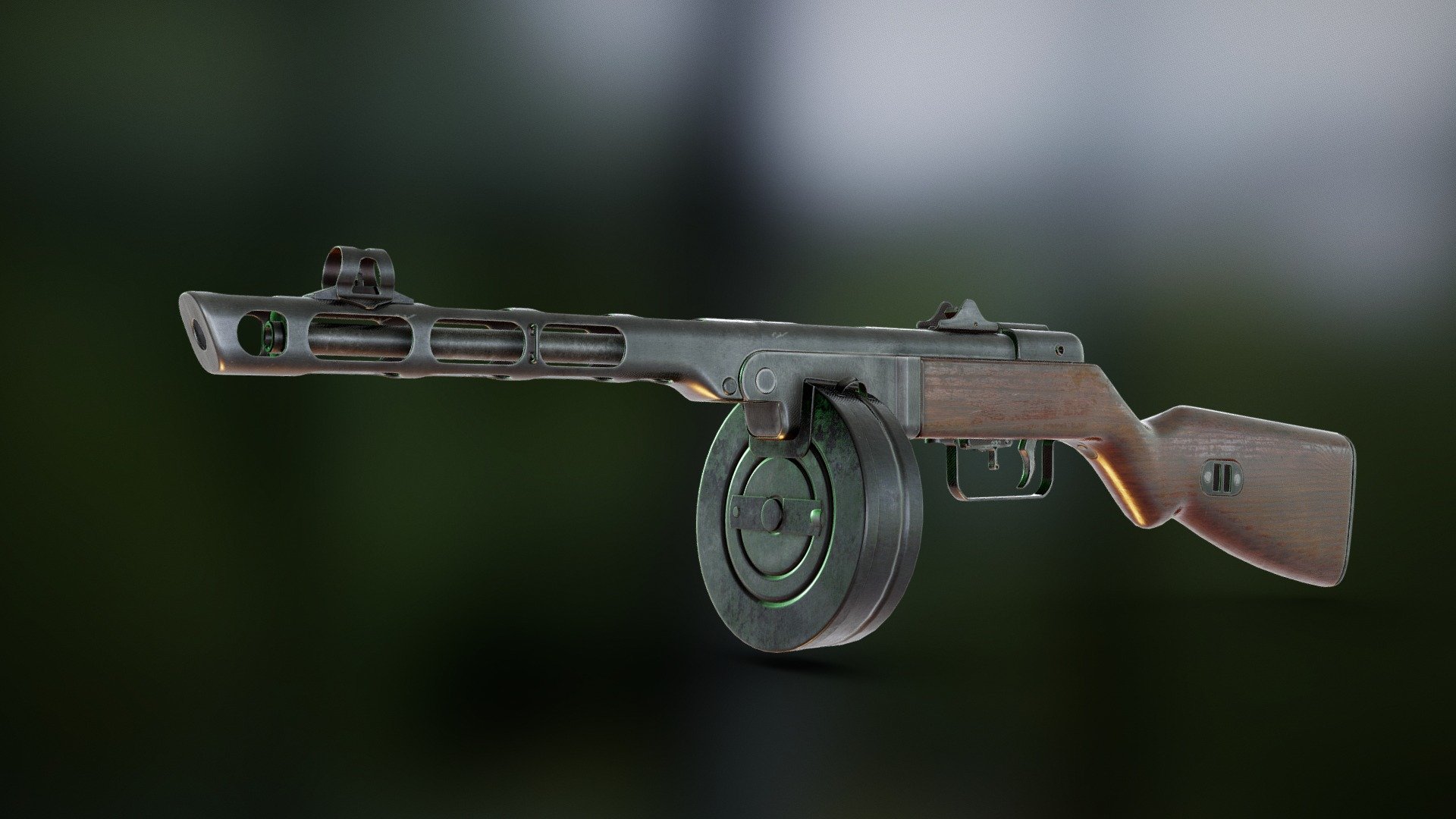 ppsh 41 submachine gun - 3D model by 8mister.corost2013 [407e0ba ...