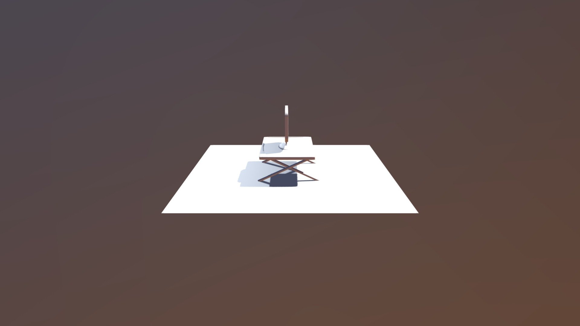 Table and screen - Download Free 3D model by andnacho [407fd19] - Sketchfab