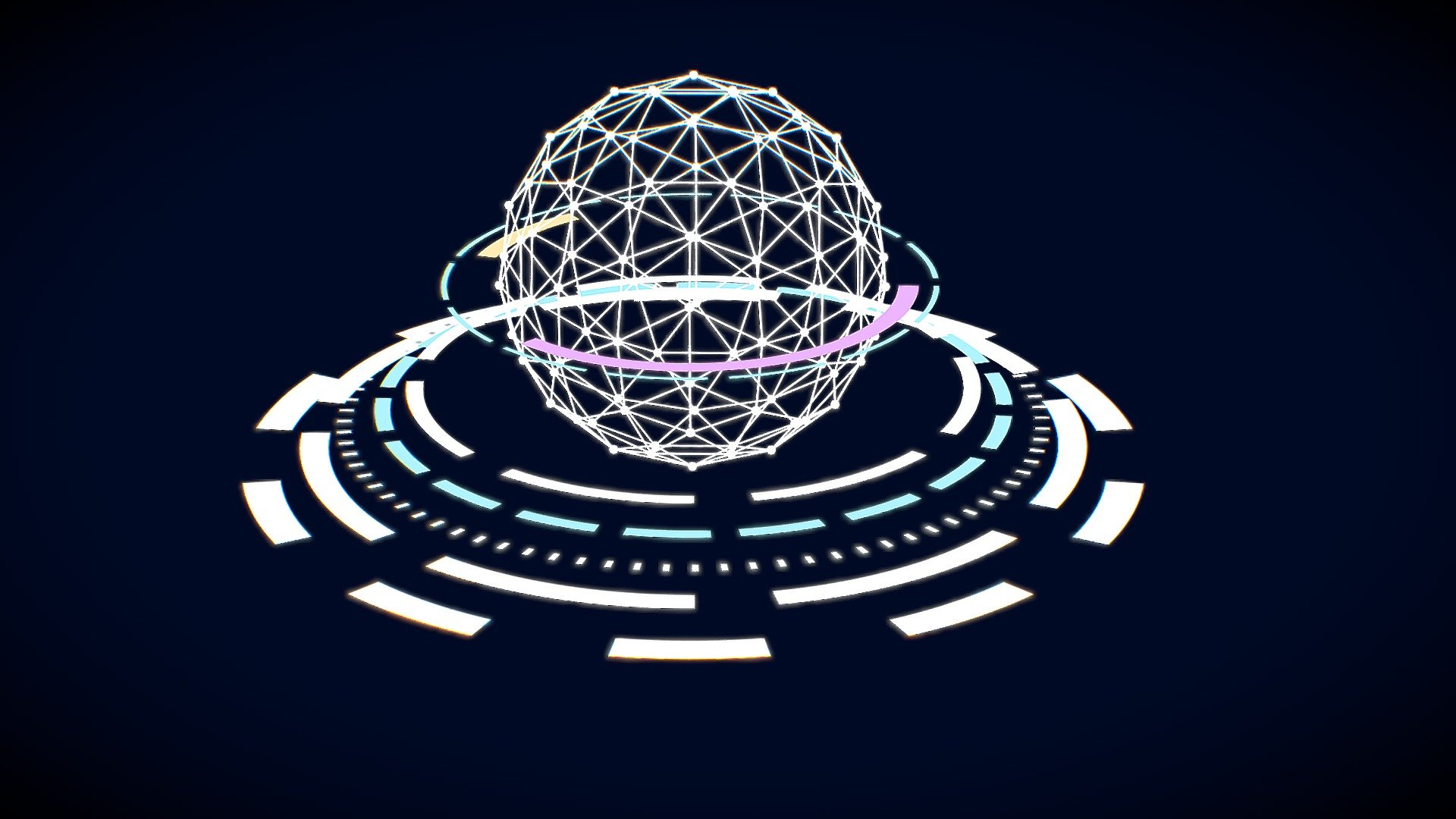 Globe HUD - 3D model by kavarnalyvadim [408086d] - Sketchfab
