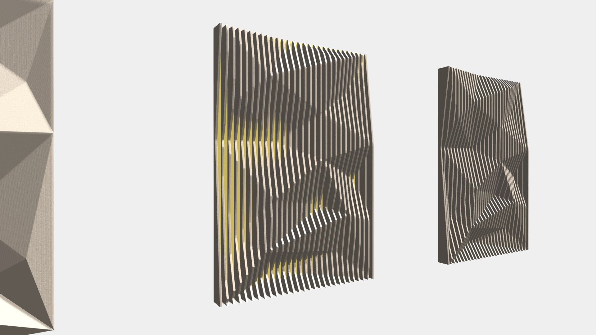 FACETED SLICE SCULPTURE - 3D model by PatternShape [408542d] - Sketchfab