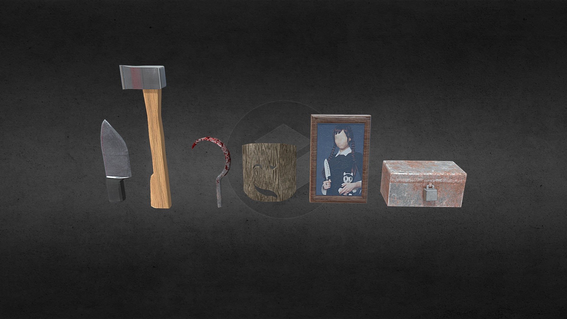 Horror Props - 3D model by Thecamo306 [40875b0] - Sketchfab