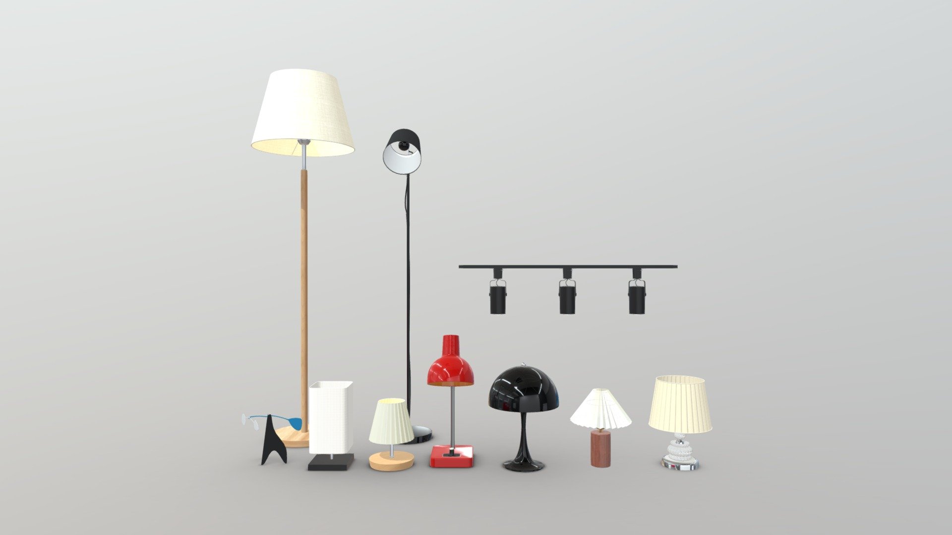 Lamp Pack | Blender-UE5-C4D-3DS-max | 8 - Buy Royalty Free 3D model by ...