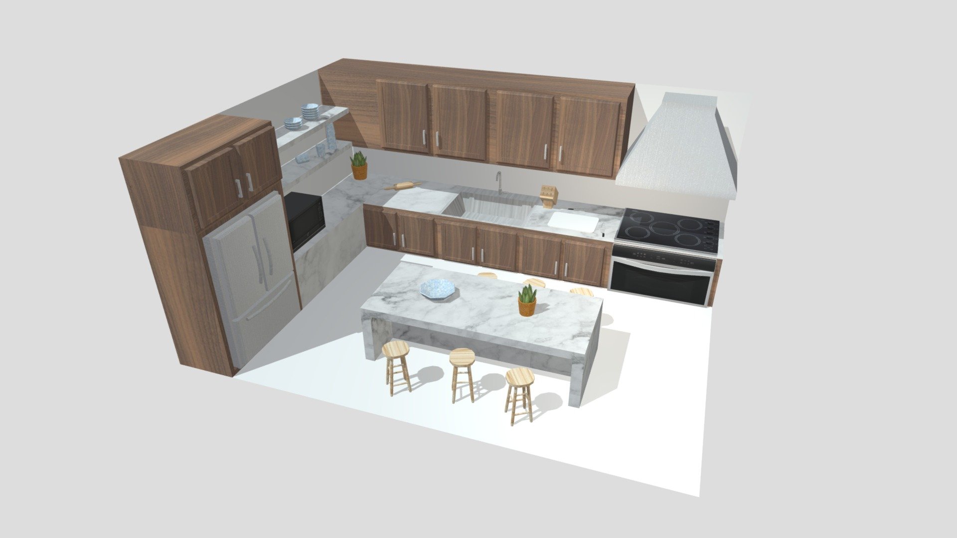 Kitchen Export - 3D model by thchen4 [408af91] - Sketchfab